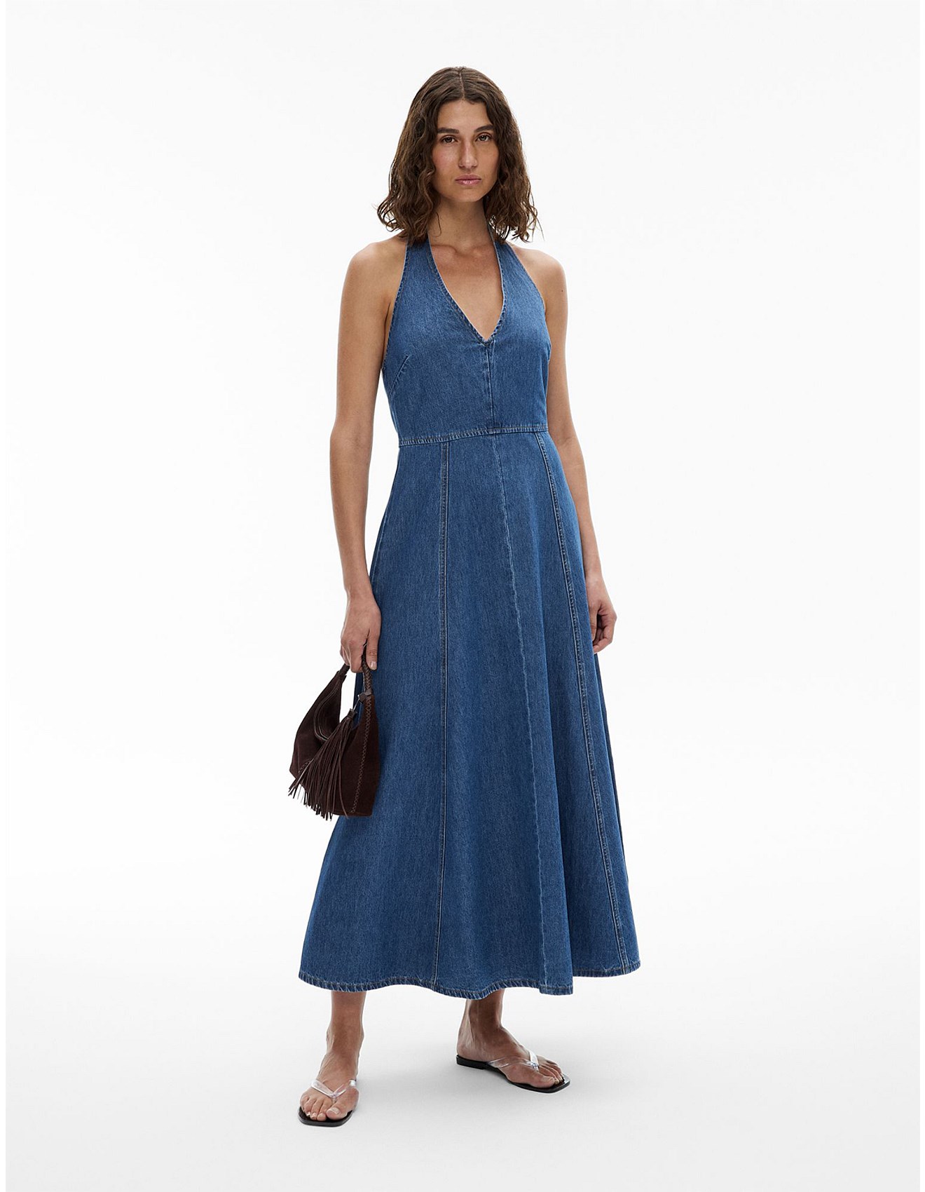 Witchery Denim Halter Dress | David Jones