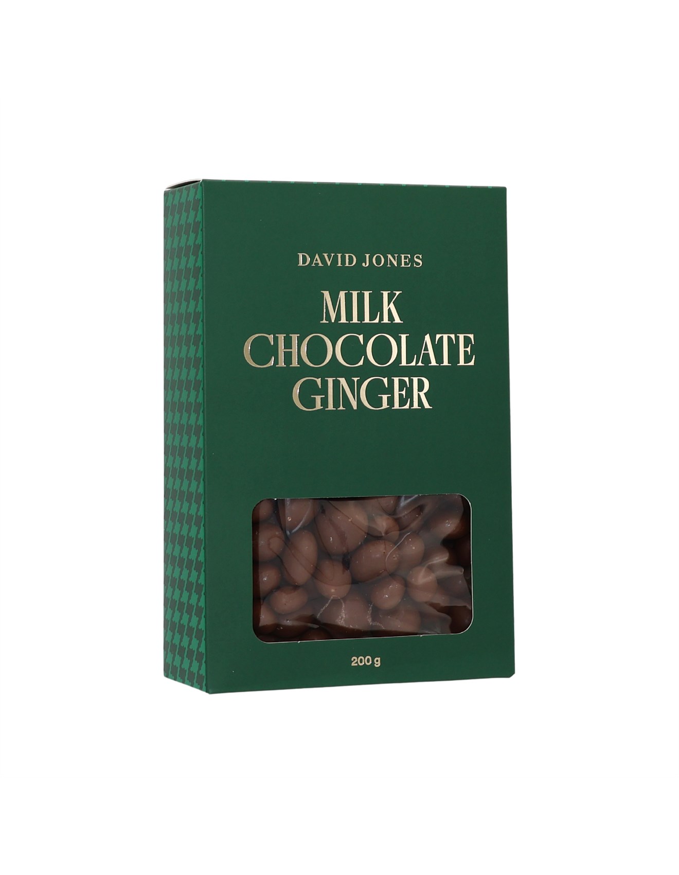 David Jones Collection Milk Chocolate Ginger 200g | David Jones