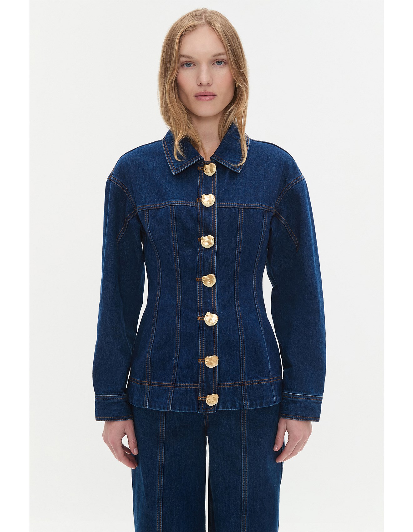Aje Gianna Denim Shirt | David Jones