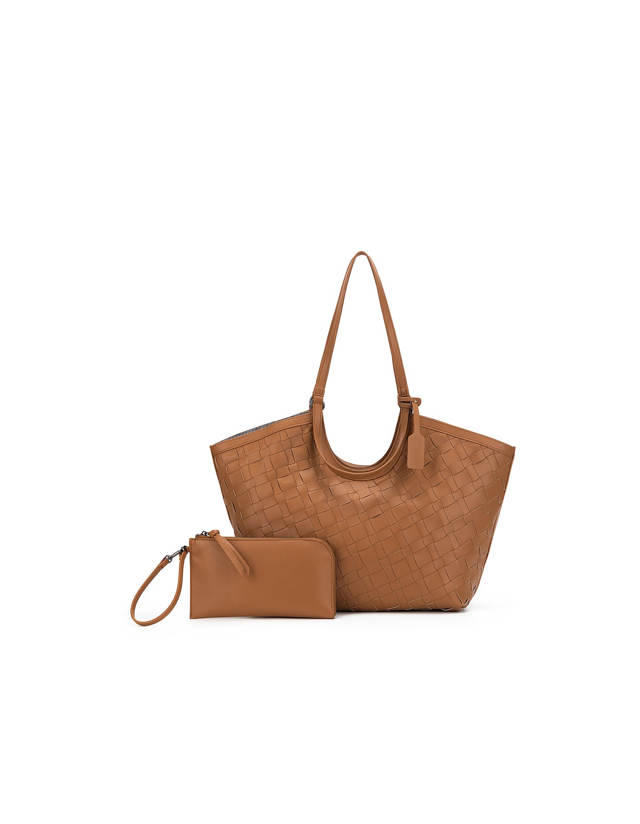 Black Caviar Solana Woven Handbag Tote | David Jones