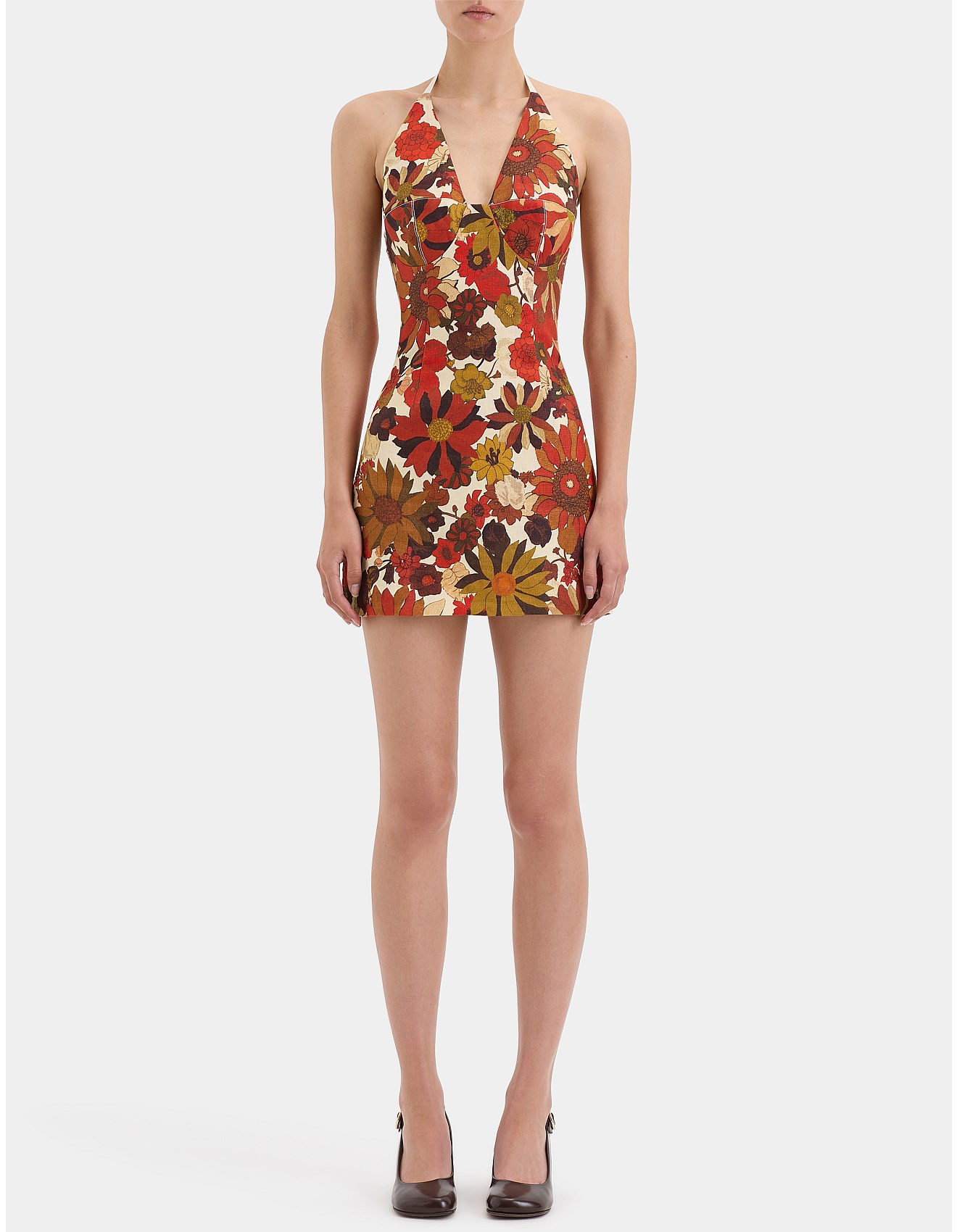 Sir Flora Rosso Halter Mini Dress | David Jones