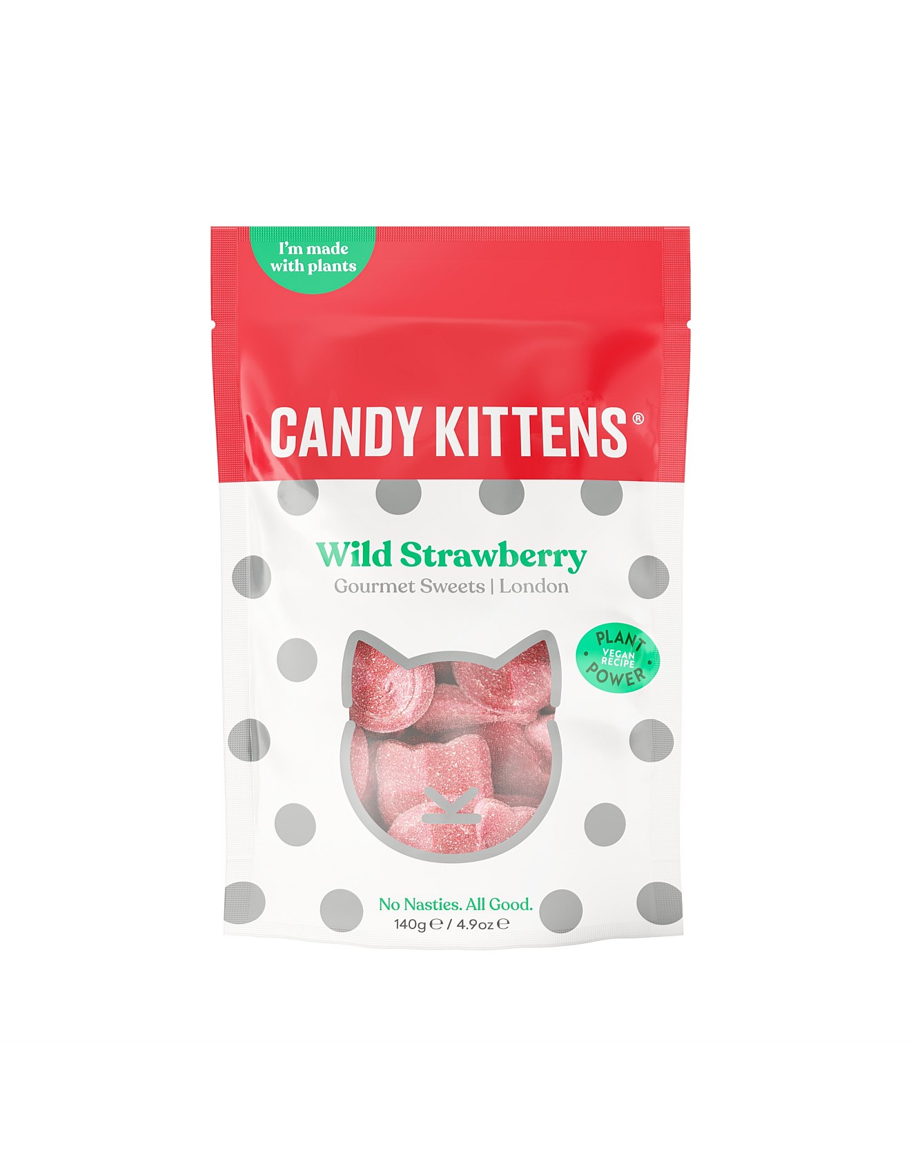 Candy Kitten Confectionary Wild Strawberry 140g | David Jones