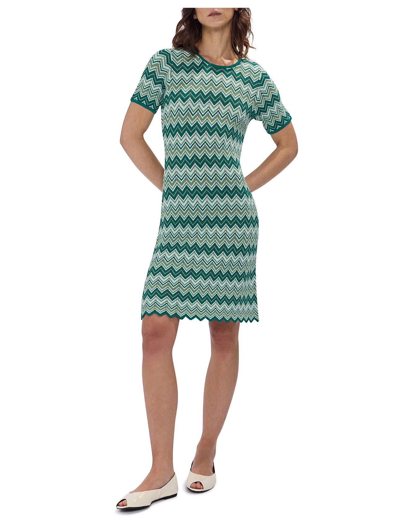 Marcs Women River Chevron Knit Dress | David Jones