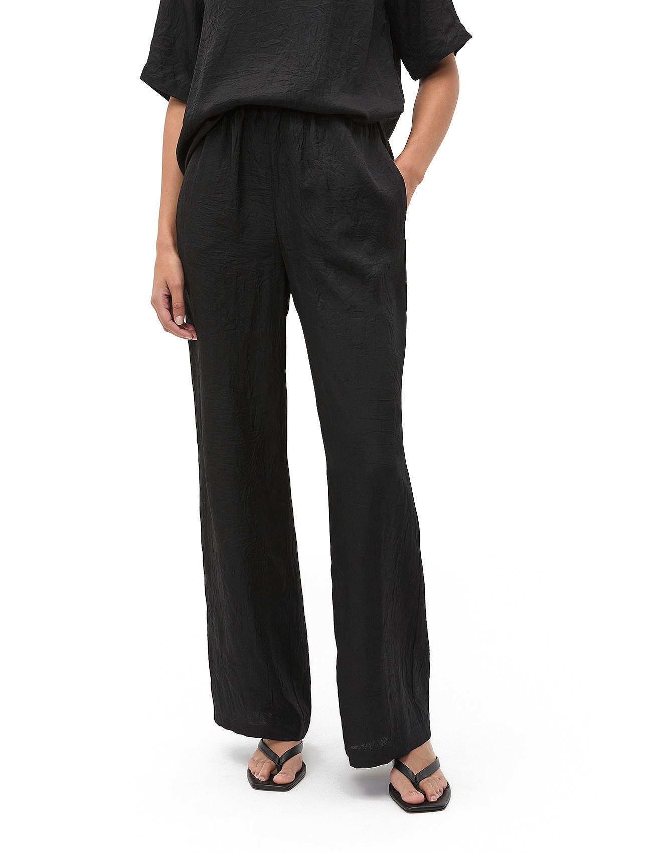 Seed Heritage Textured Satin Gathered Pant | David Jones