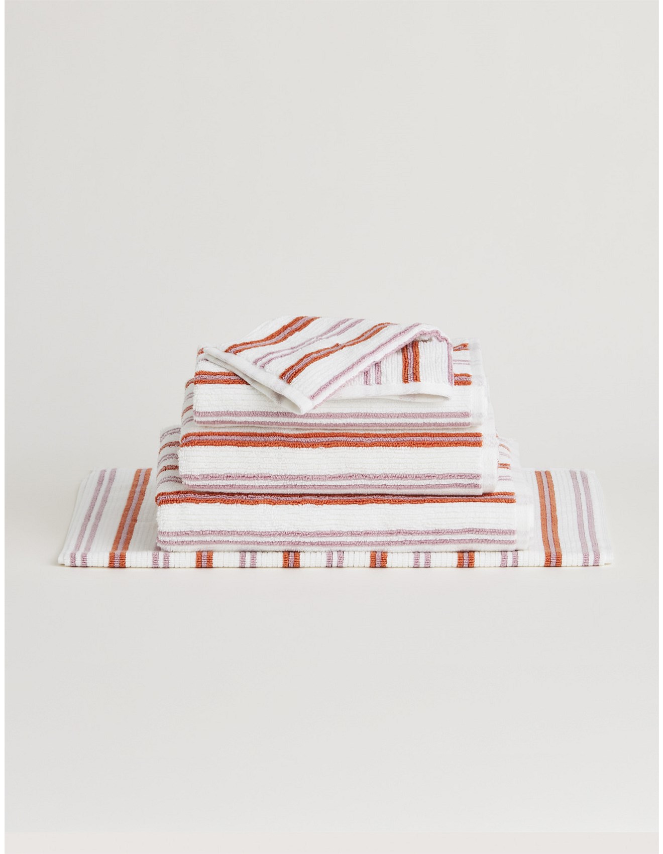 Sheridan Trenton Stripe Face Washer In Tulip | David Jones