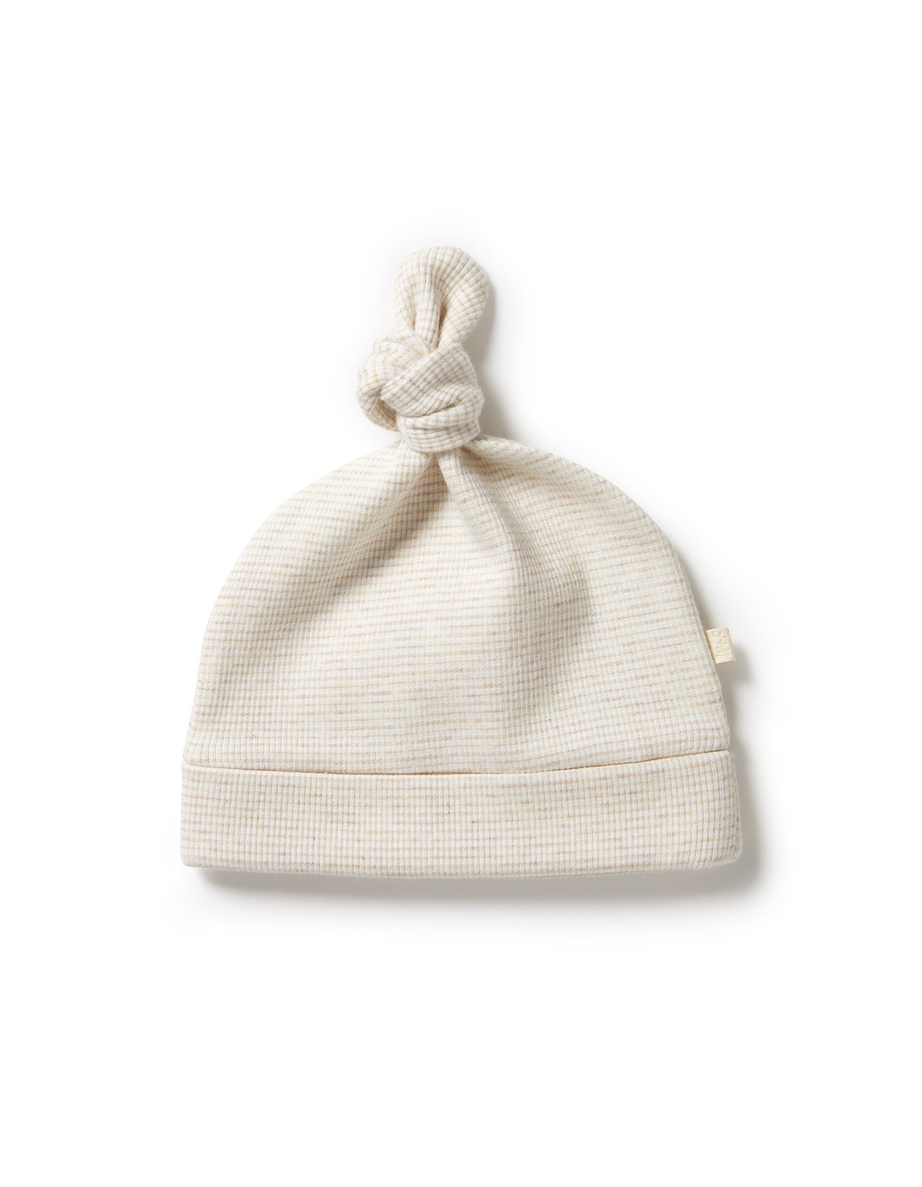 Wilson & Frenchy Organic Stripe Rib Knot Hat | David Jones