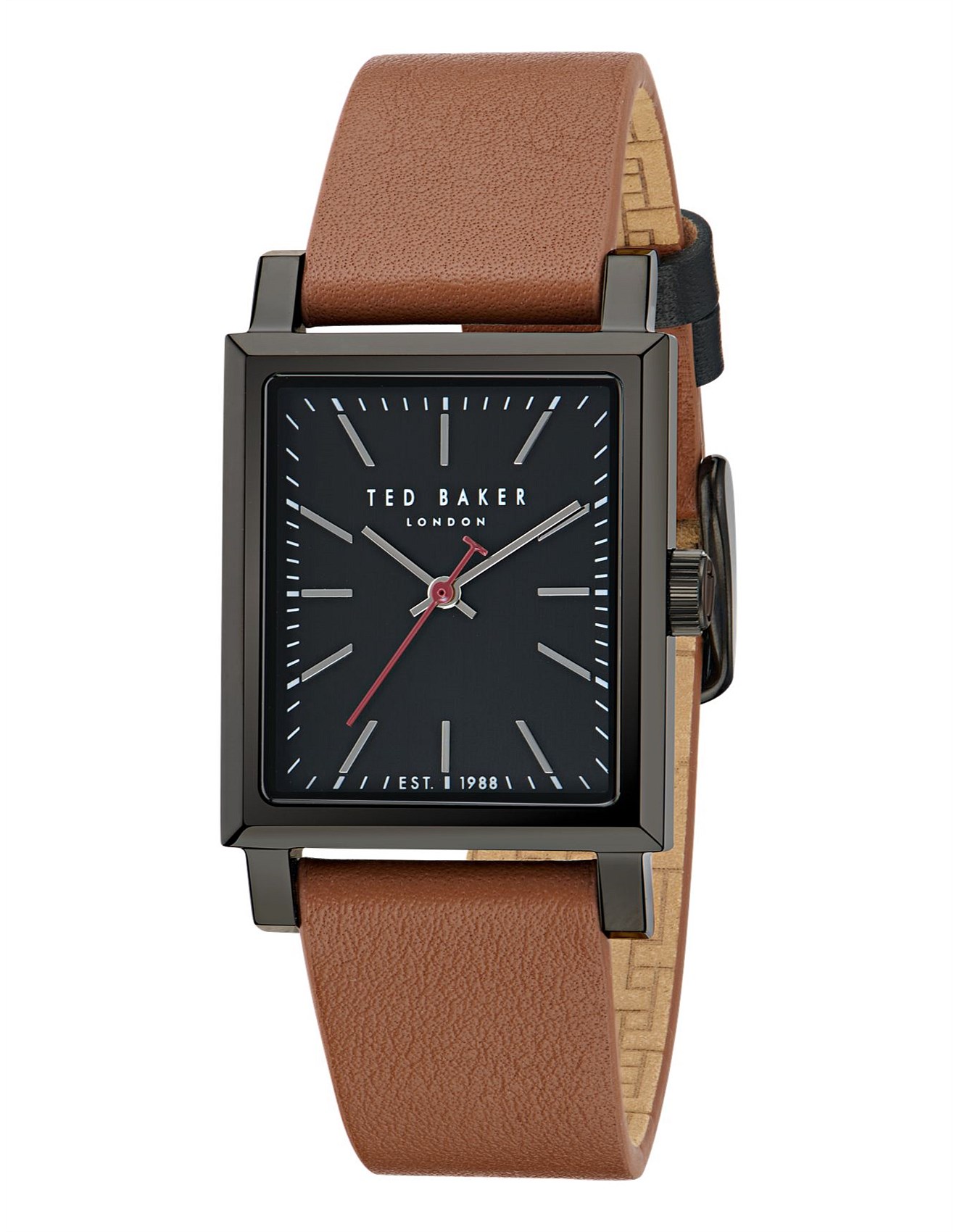Ted Baker Ted Baker Jaareth Black Dial Tan Leather Strap Watch | David ...
