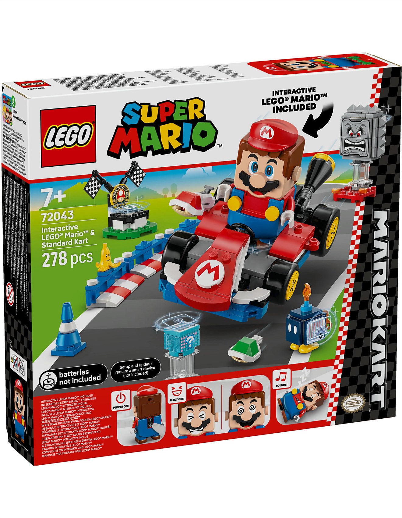 Lego Lego Super Mario Mario Kart Interactive Lego Mario and Standard ...
