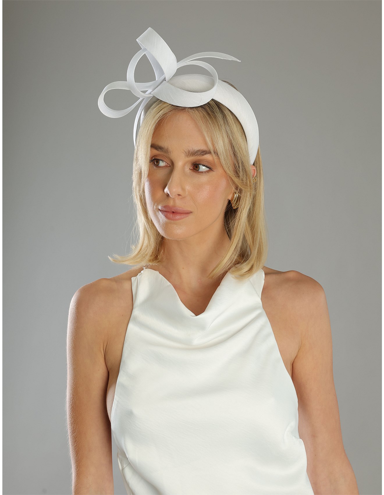 Morgan & Taylor Mel Fascinator In White | David Jones