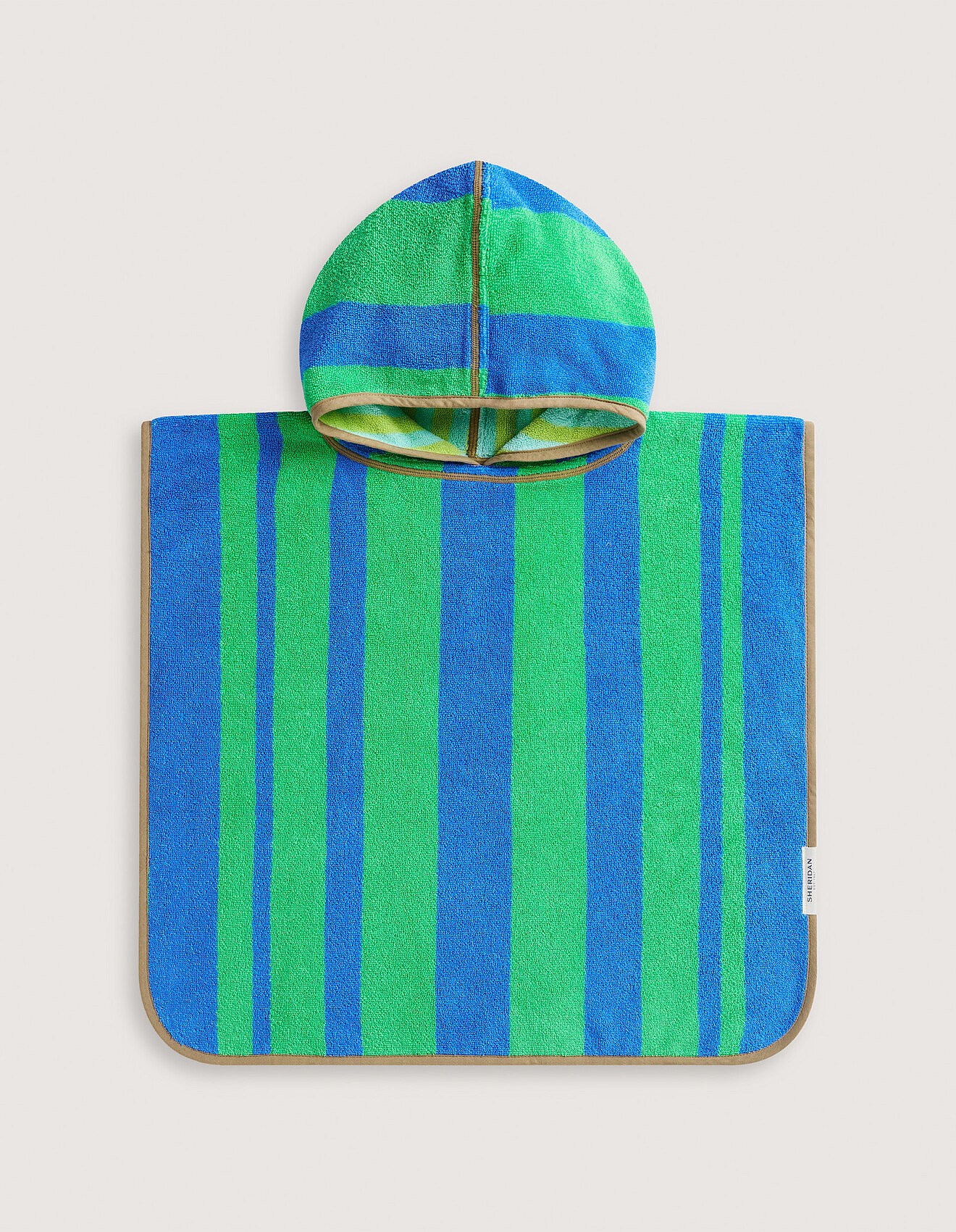 Sheridan Wavelet Kids Beach Poncho In Pea | David Jones