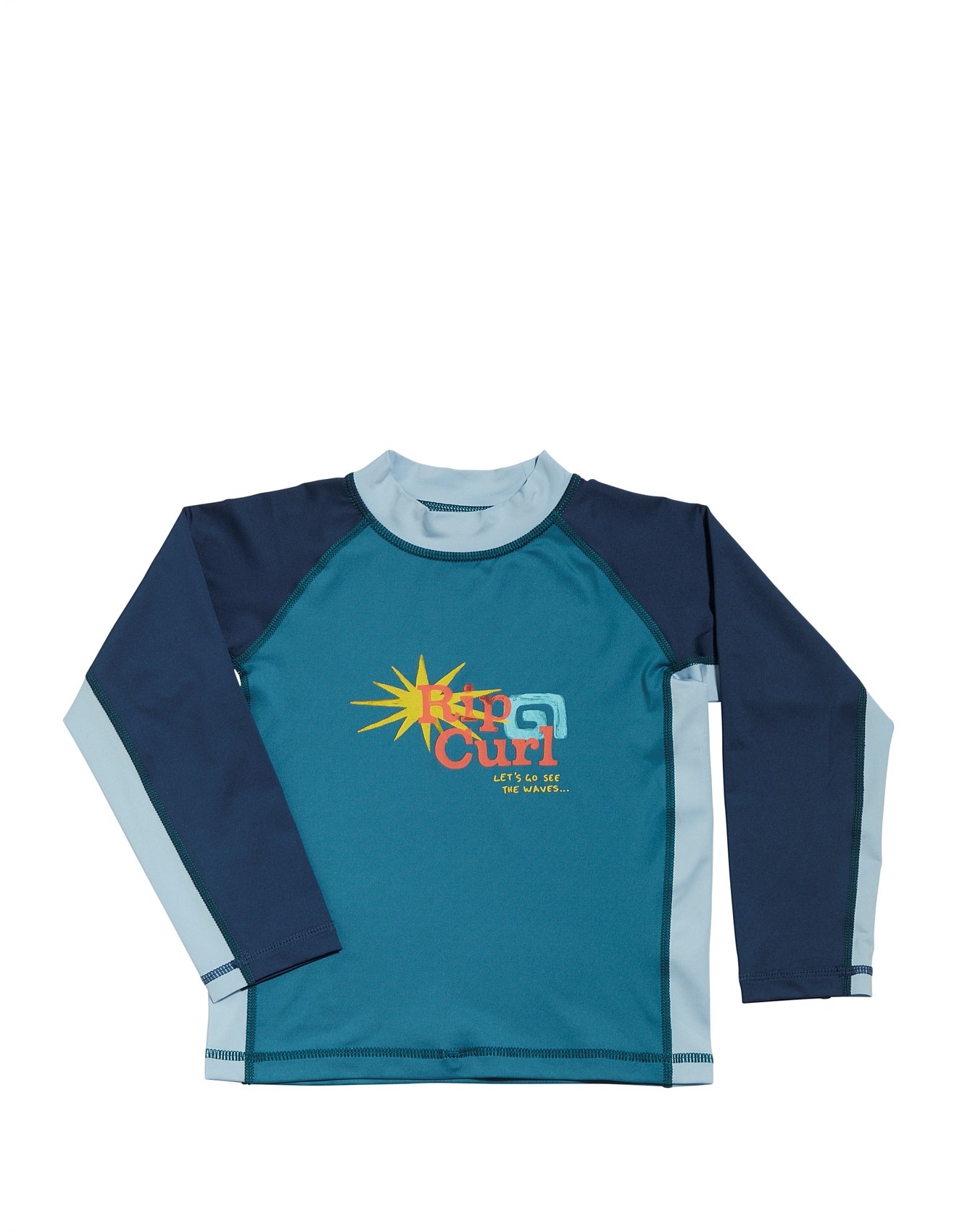Rip Curl Kids Wave Dayz Upf Long Sleeve Rashie | David Jones