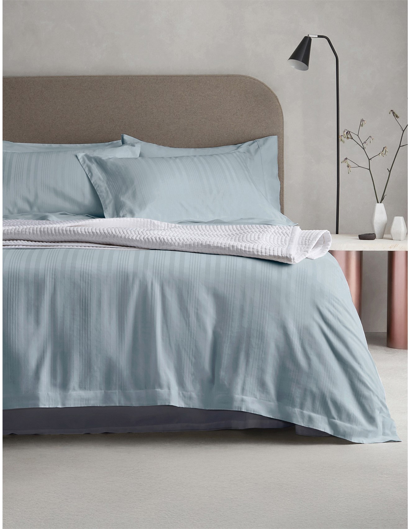 Sheridan Newmark King Quilt Cover Set Bluestone | David Jones