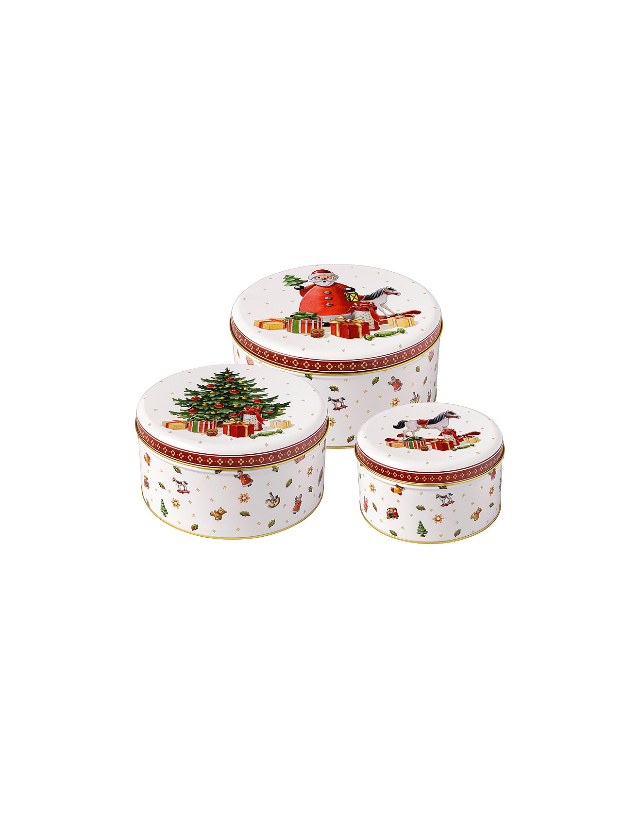 Villeroy & Boch Winter Collage Accessoires Biscuit Box Set | David Jones