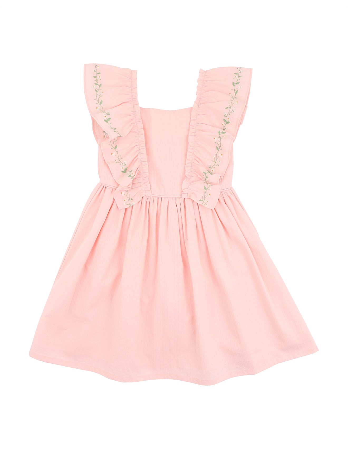 Bebe By Minihaha Tess Embroidered Frill Dress | David Jones