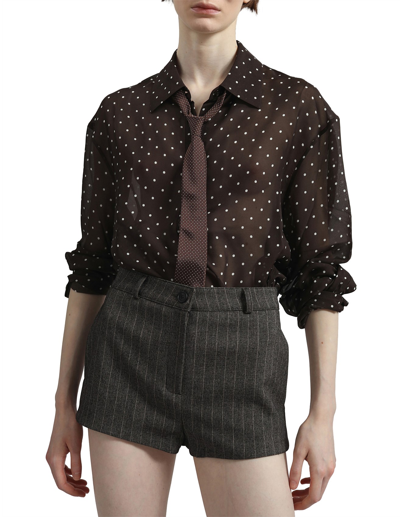 The Frankie Shop Peri Polka Dot Shirt | David Jones