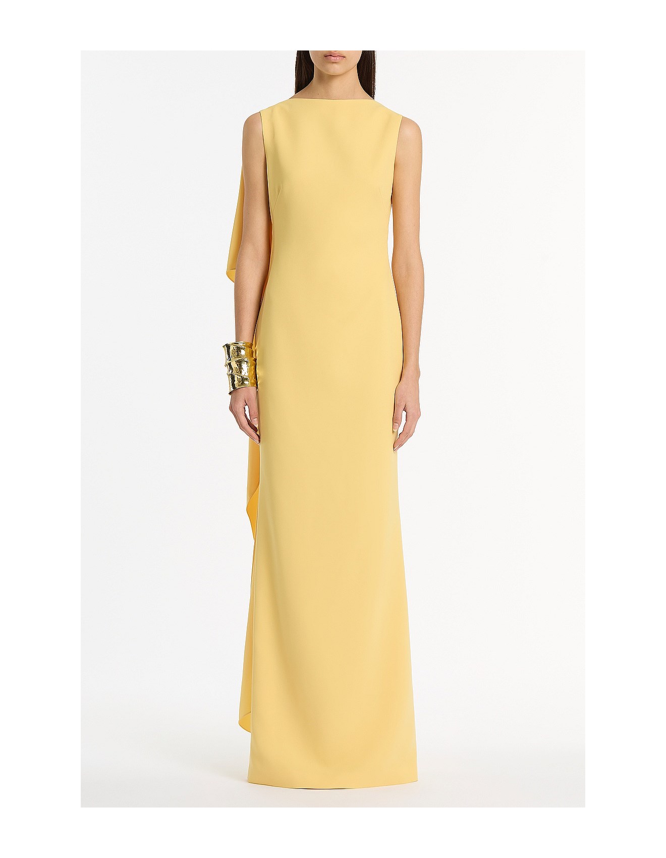 Carla Zampatti Pollen Crepe Cowl Back Gown | David Jones