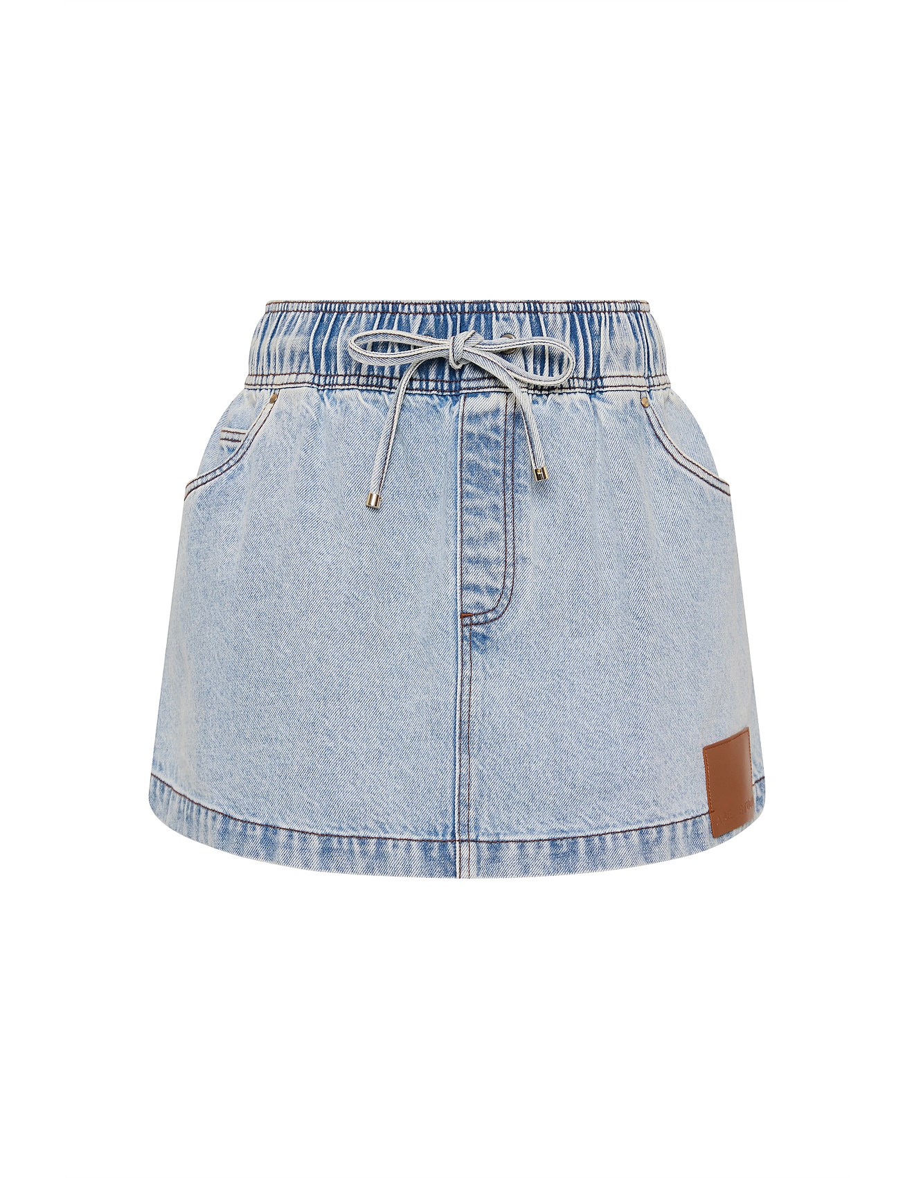 Aje Studio Flynn Denim Mini Skirt | David Jones
