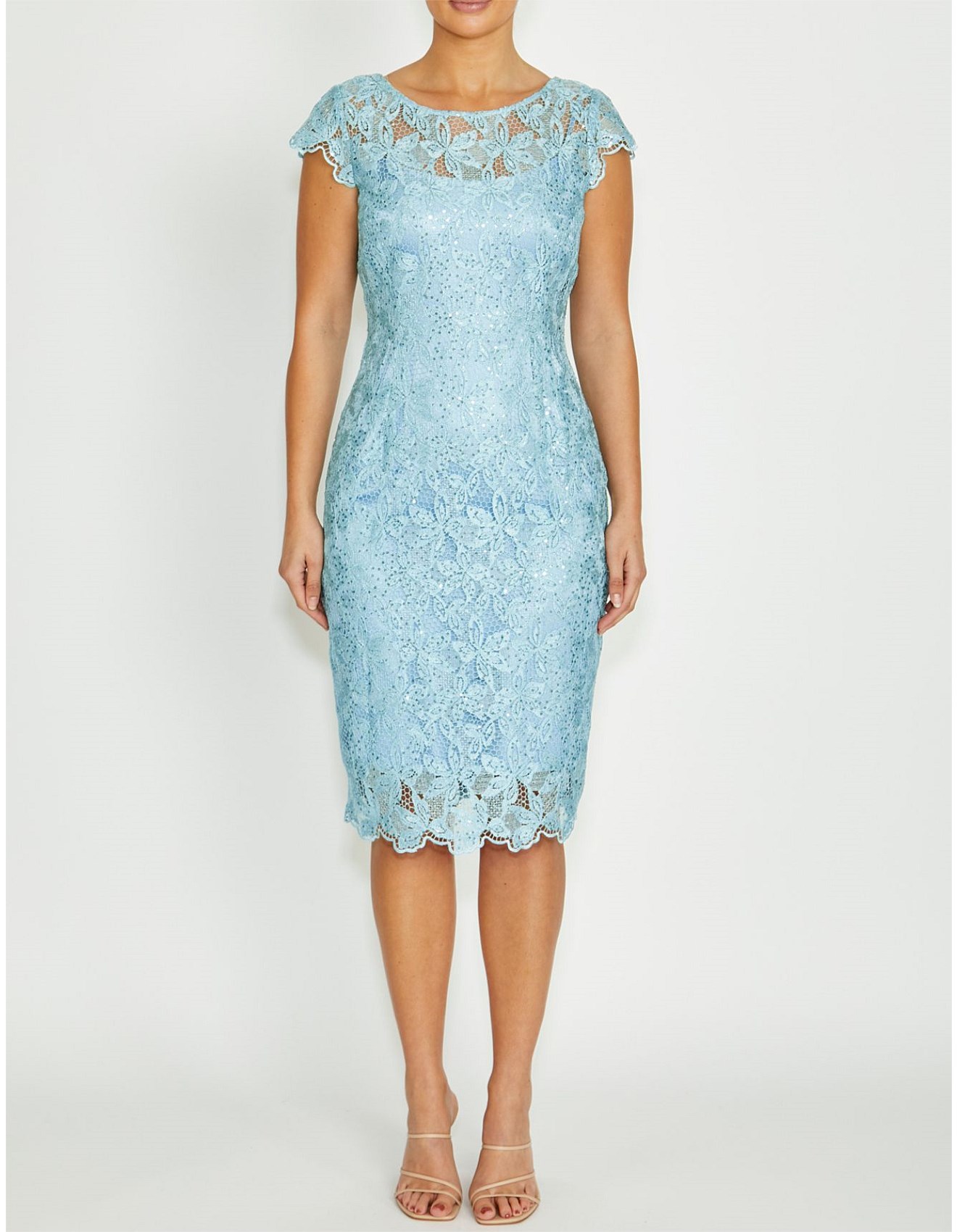 Anthea Crawford Millicent Silver Mint Dress | David Jones