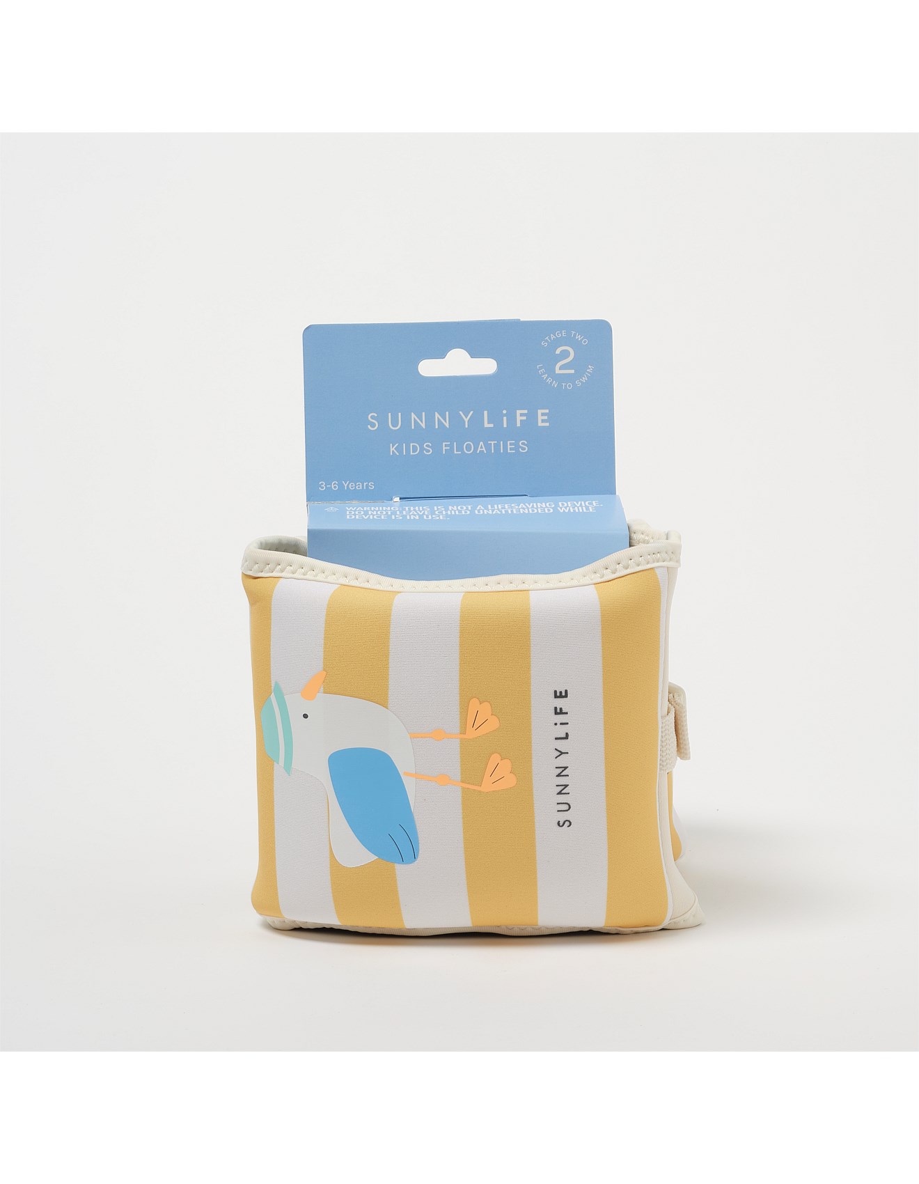Sunnylife Kids Floaties Sammy the Seagull Mustard Stripe | David Jones