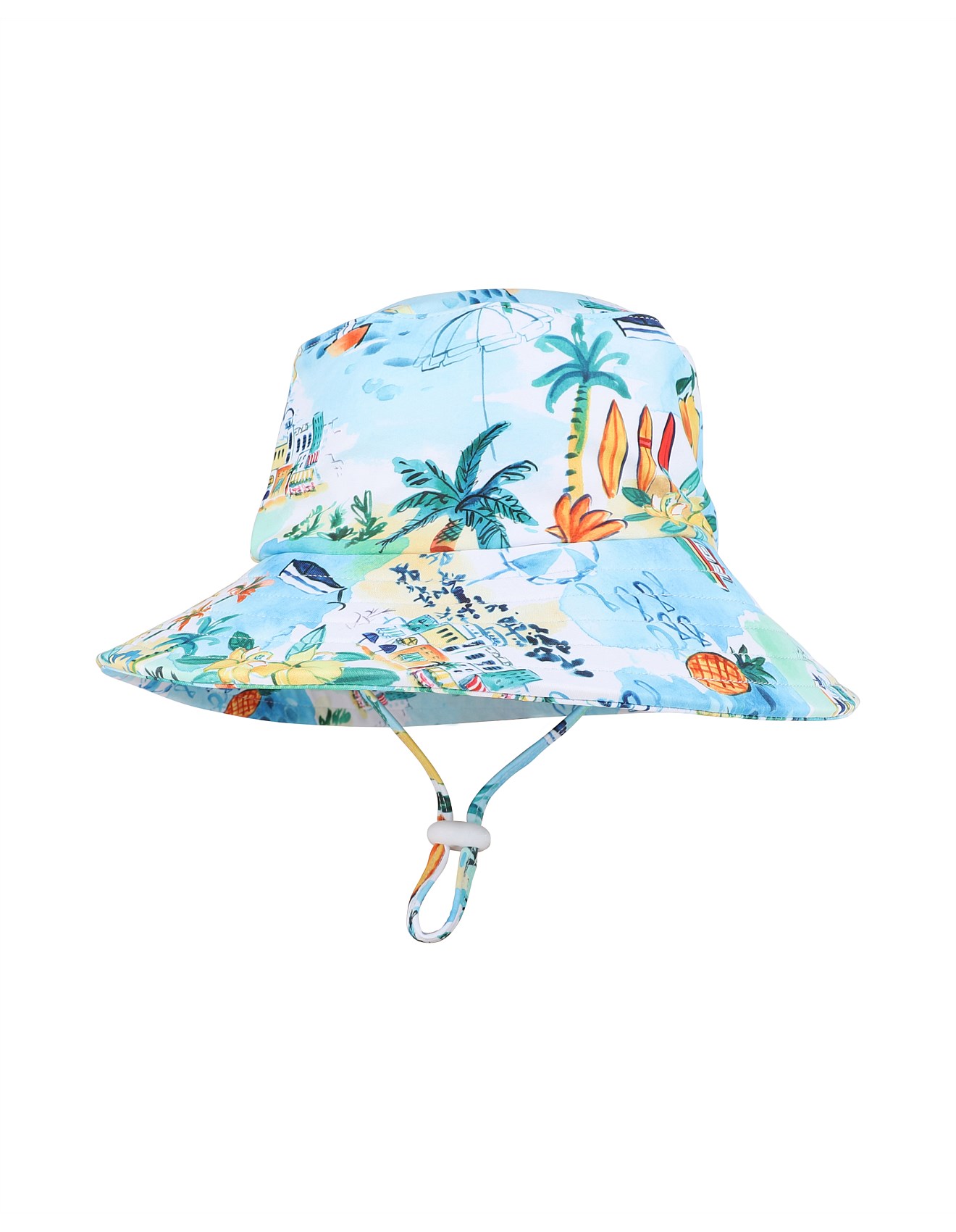 Minihaha Luca Swim Hat With Quick Release Neck Tie | David Jones