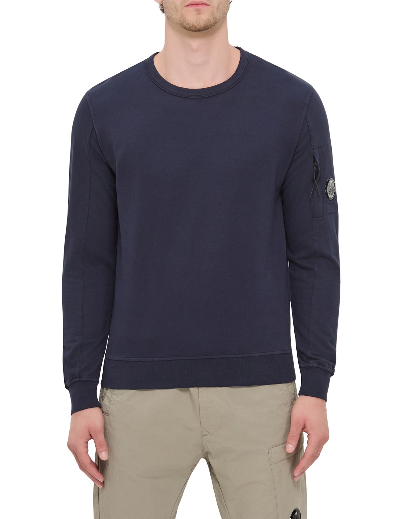 Cp Company Sweatshirts Crew Neck In Light Fleece | David Jones