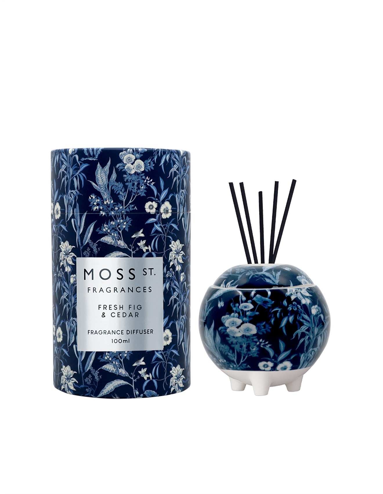 Moss St Fragrances Fresh Fig & Cedar Mini Ceramic Diffuser 100ml ...