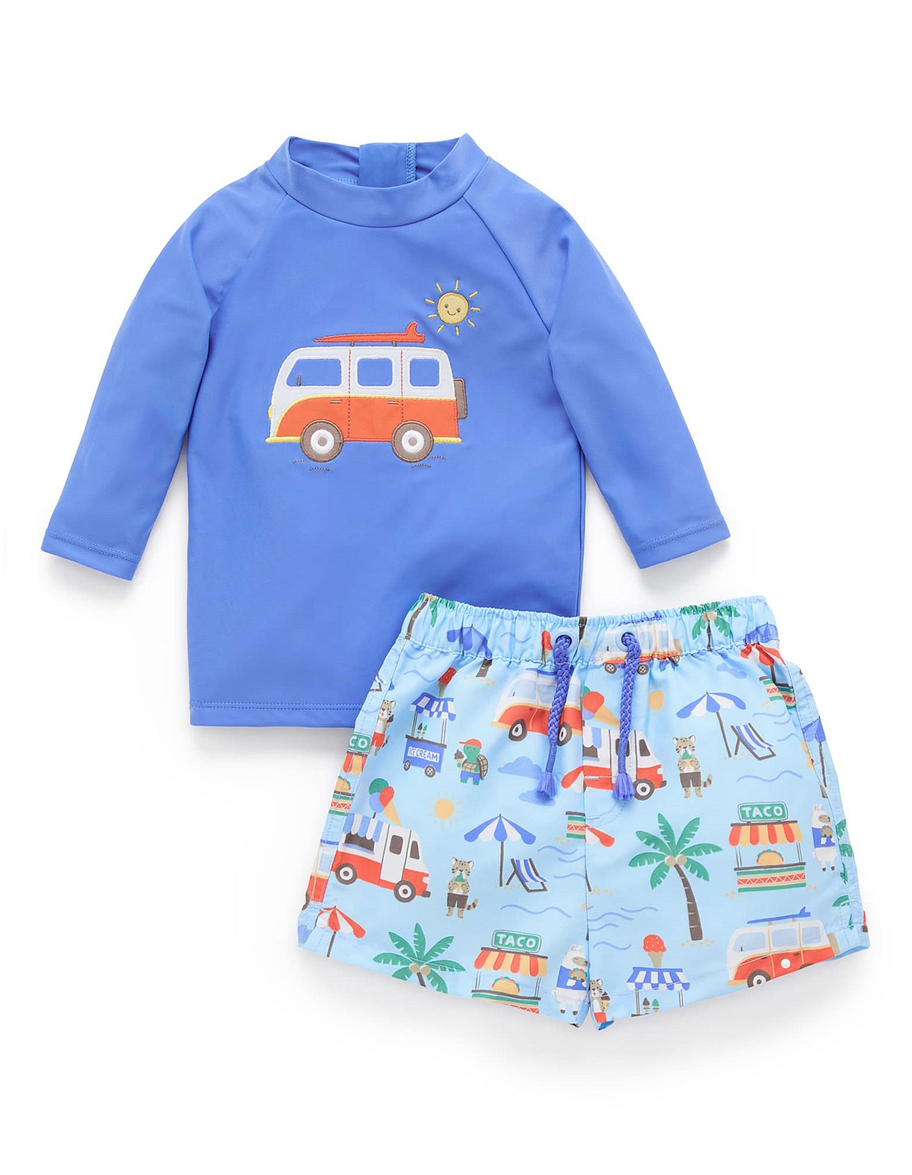 Purebaby Board Short Rashie Set | David Jones