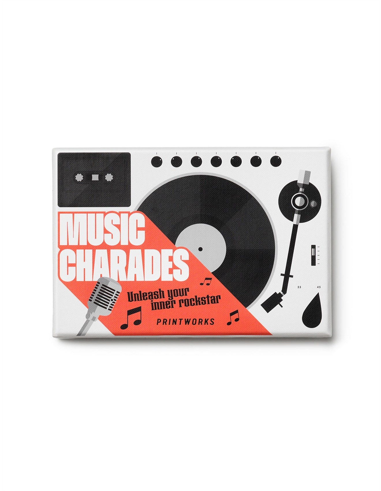 Printworks Card Game Charades Music | David Jones