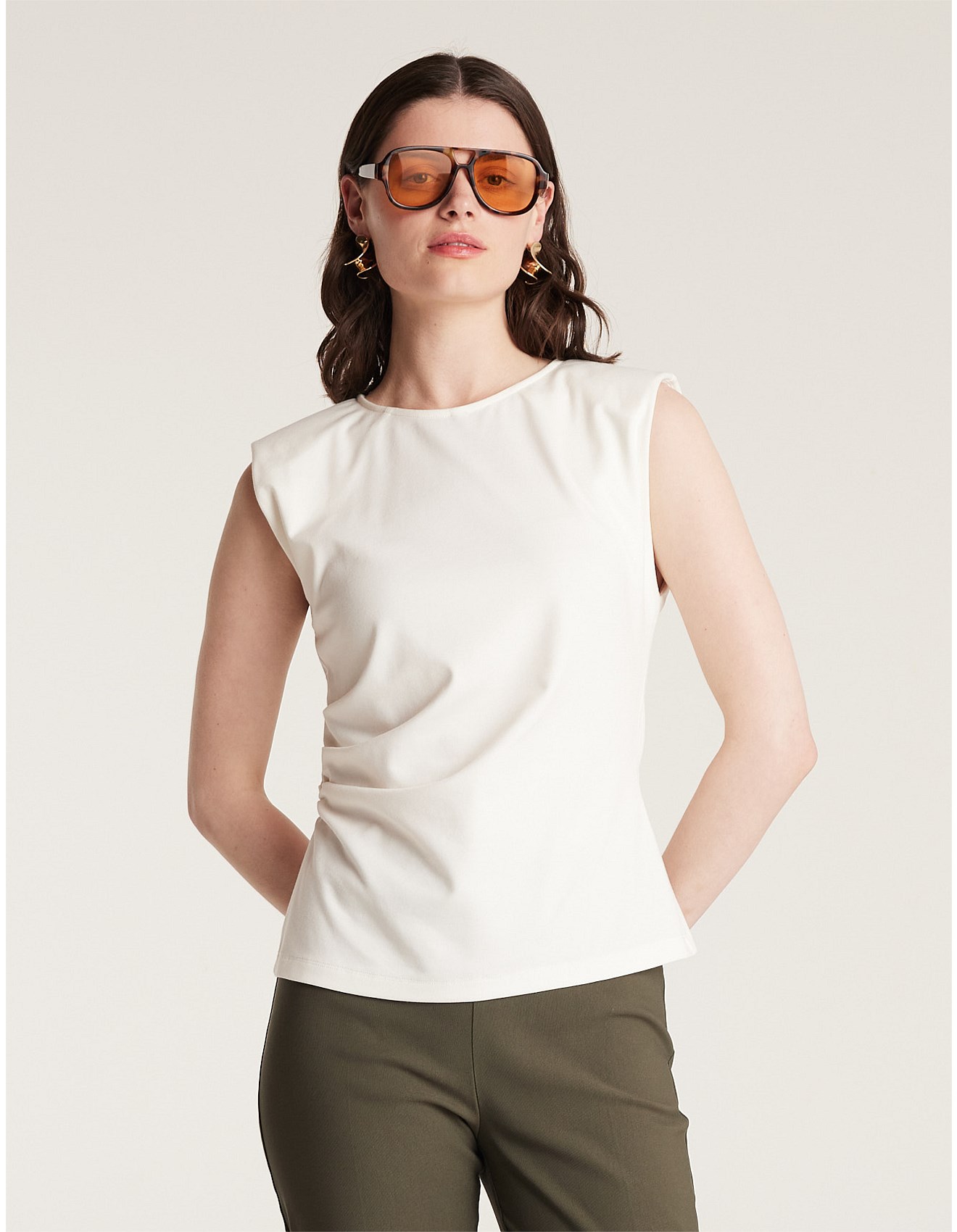 Perri Cutten Ponte Top | David Jones