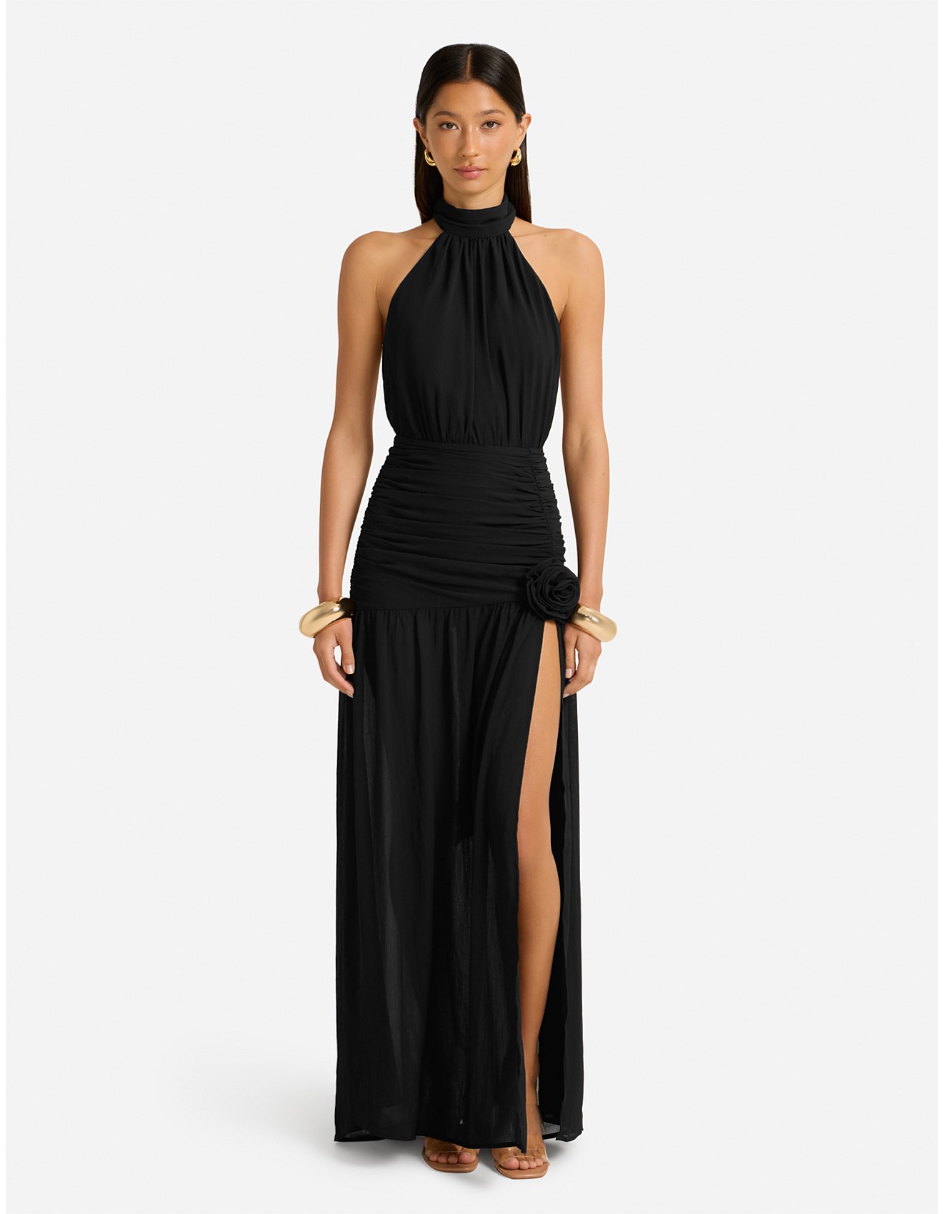 Runaway the Label Kesari High Neck Maxi Dress | David Jones