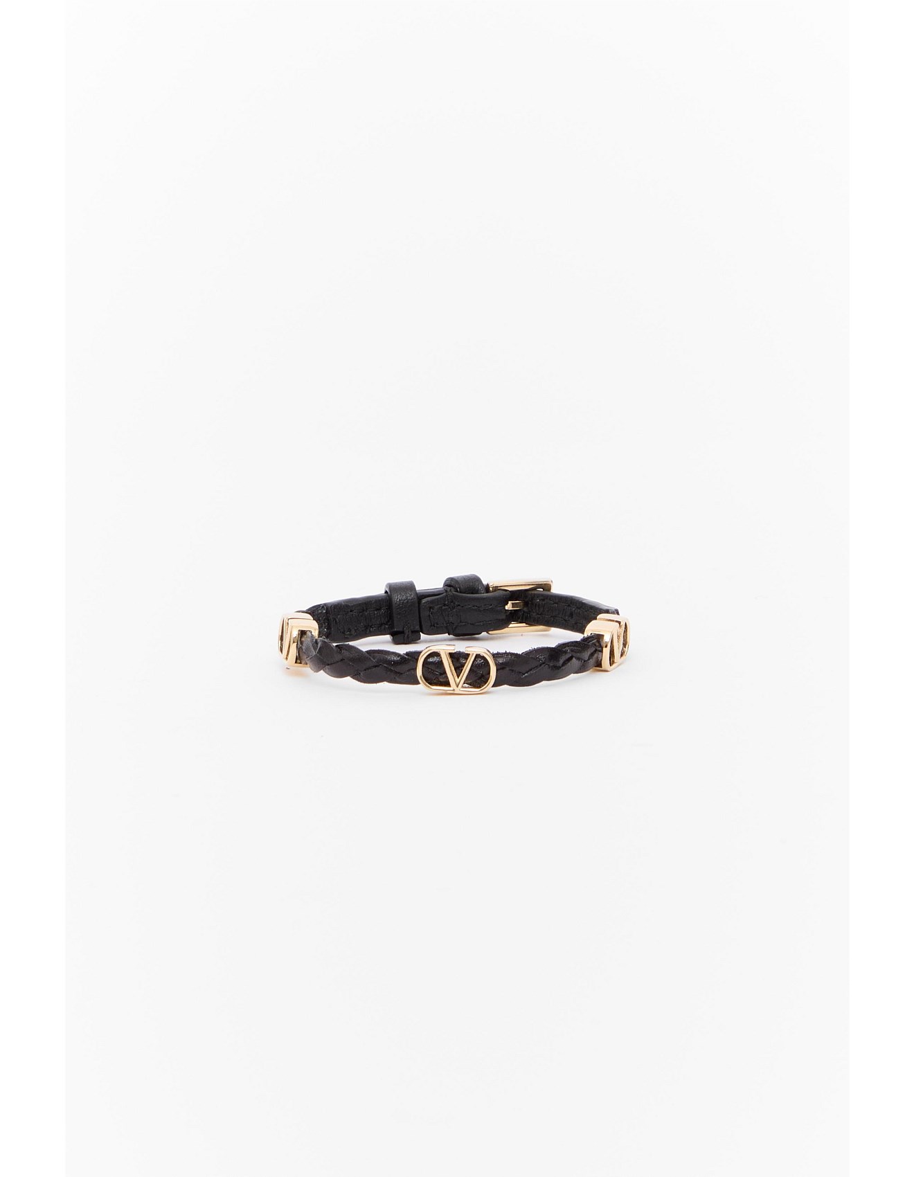 Valentino Vlogo Leather Bracelet | David Jones