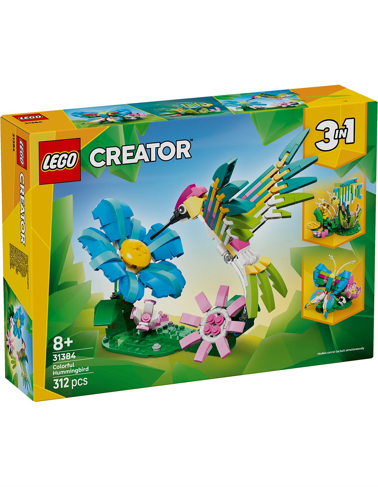 Lego Lego Creator Wild Animals Colourful Hummingbird 31384 | David Jones