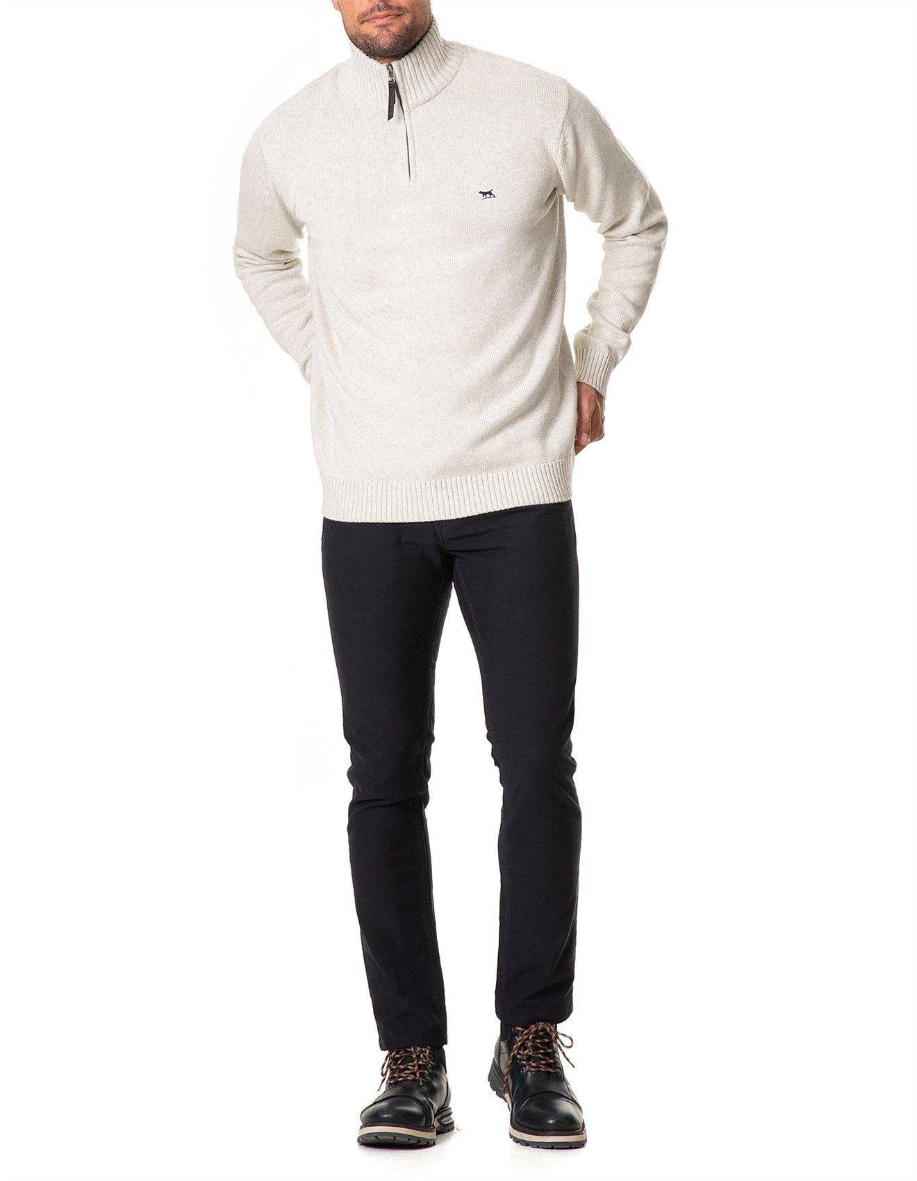 Rodd & Gunn Merrick Bay Knit -Natural | David Jones