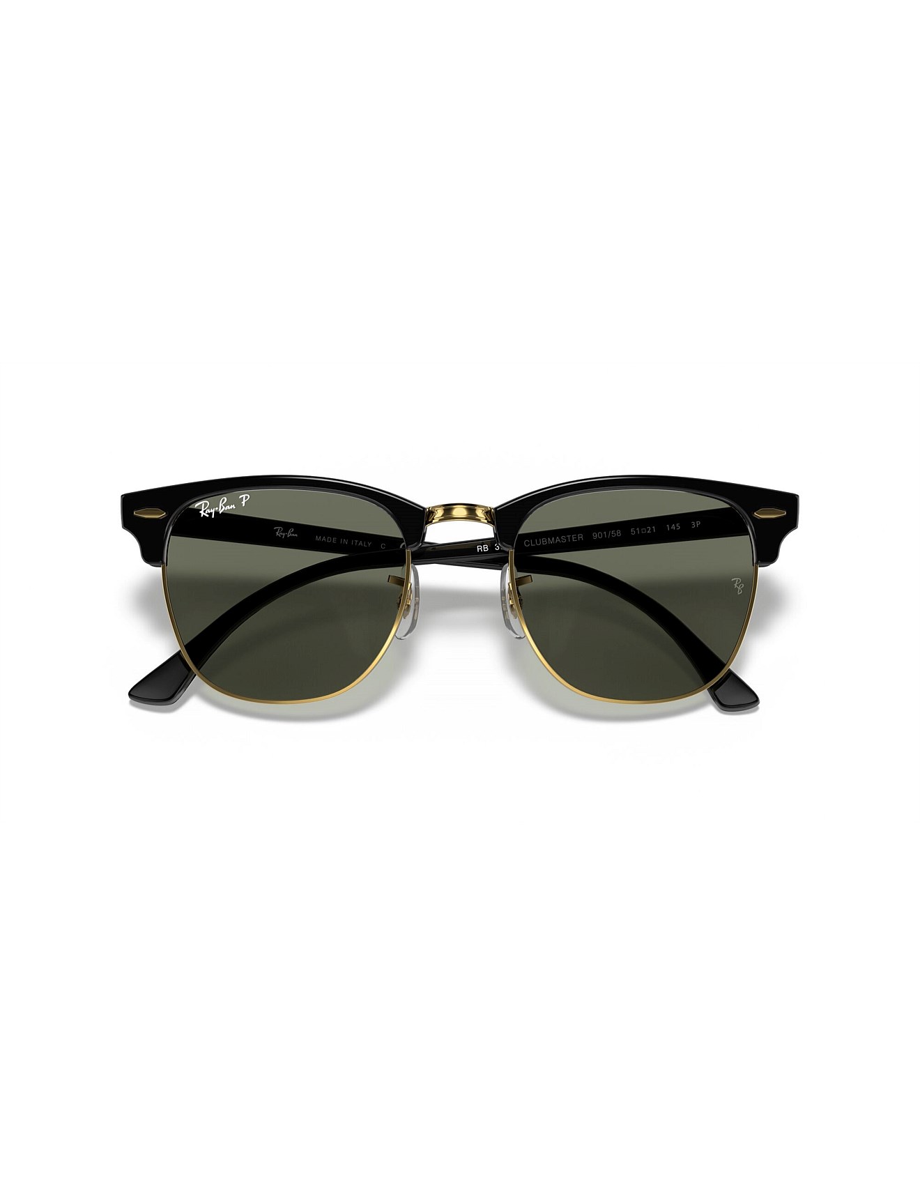 Ray-ban Clubmaster Black Square Acetate Sunglasses | David Jones
