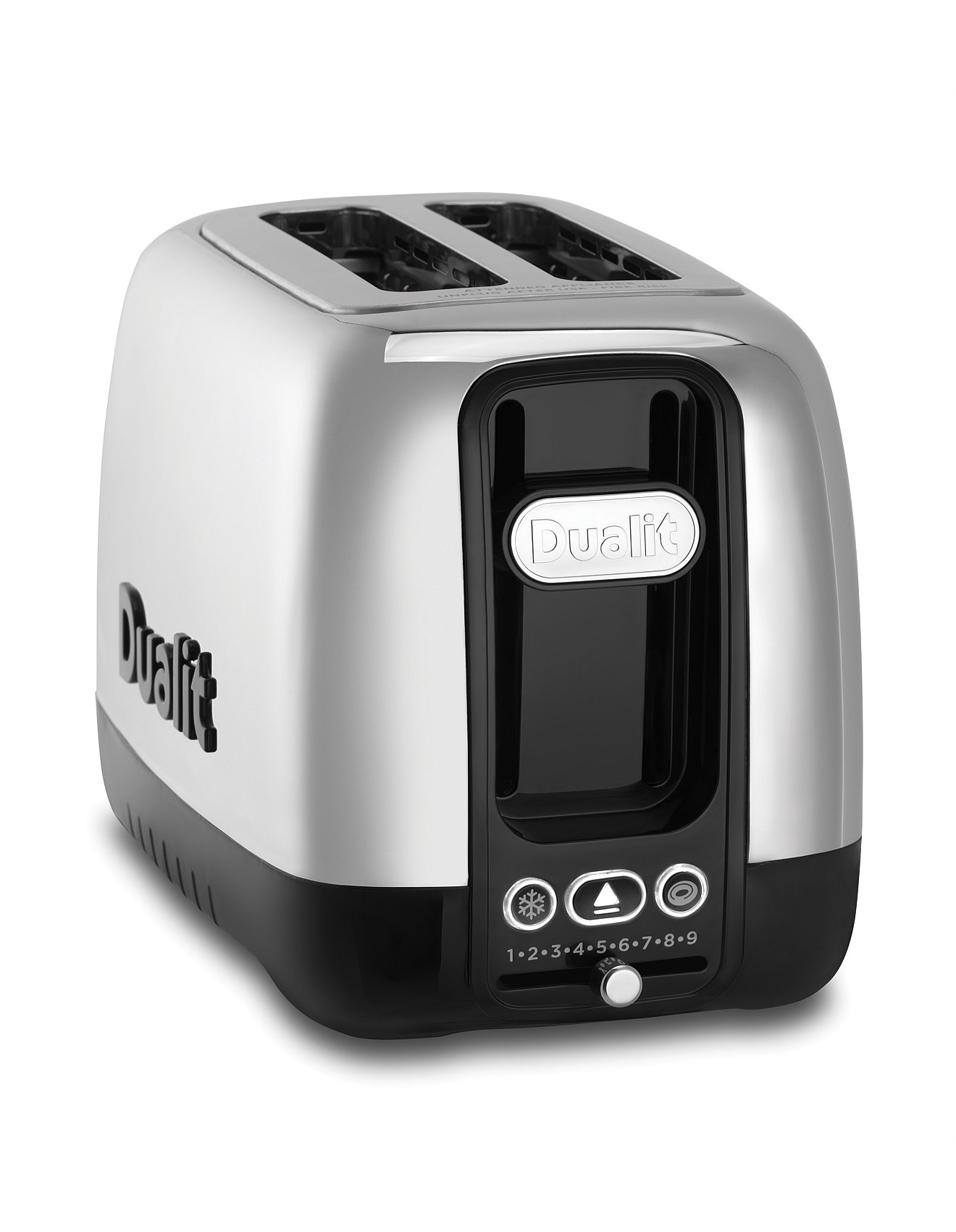 Dualit Domus 2 Slice Toaster Polished With Black Trim | David Jones