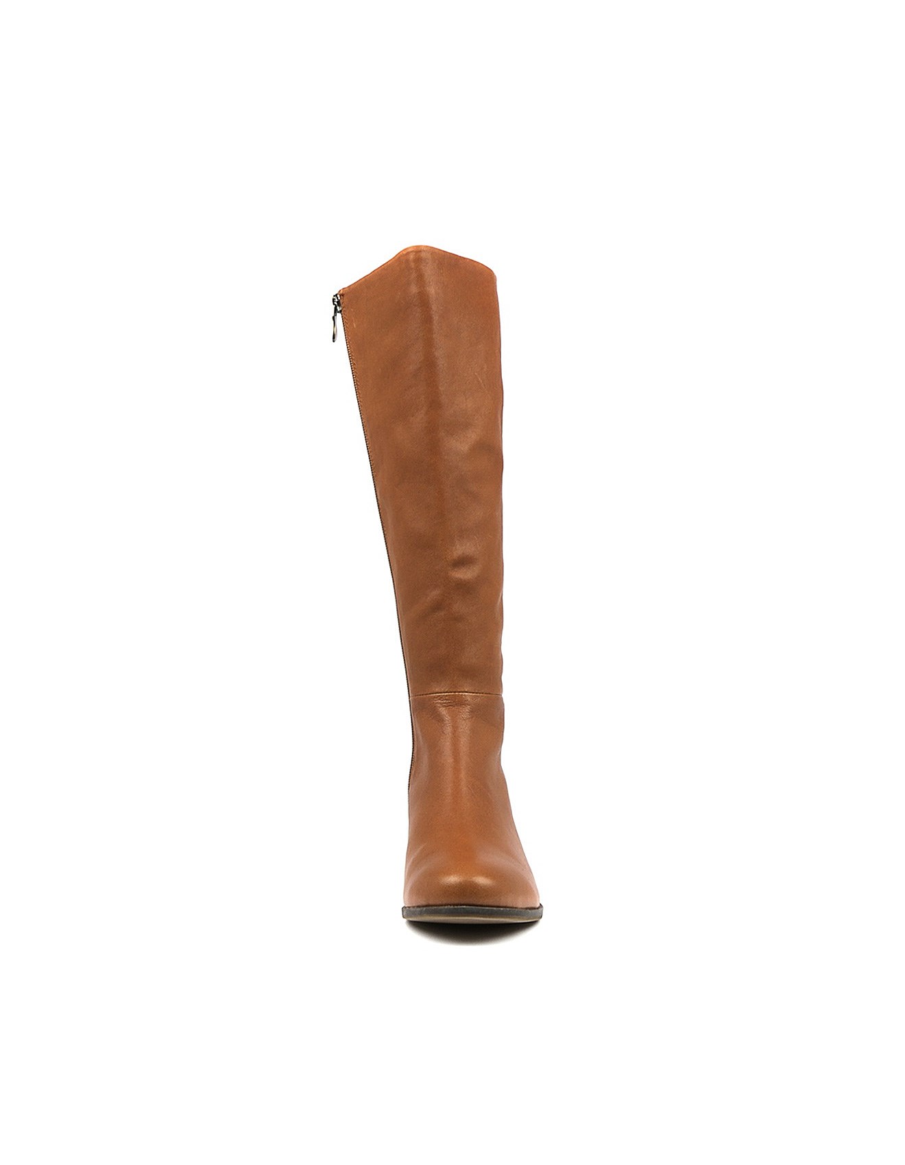 Midas Starling Dark Tan Leather Knee High Boots | David Jones