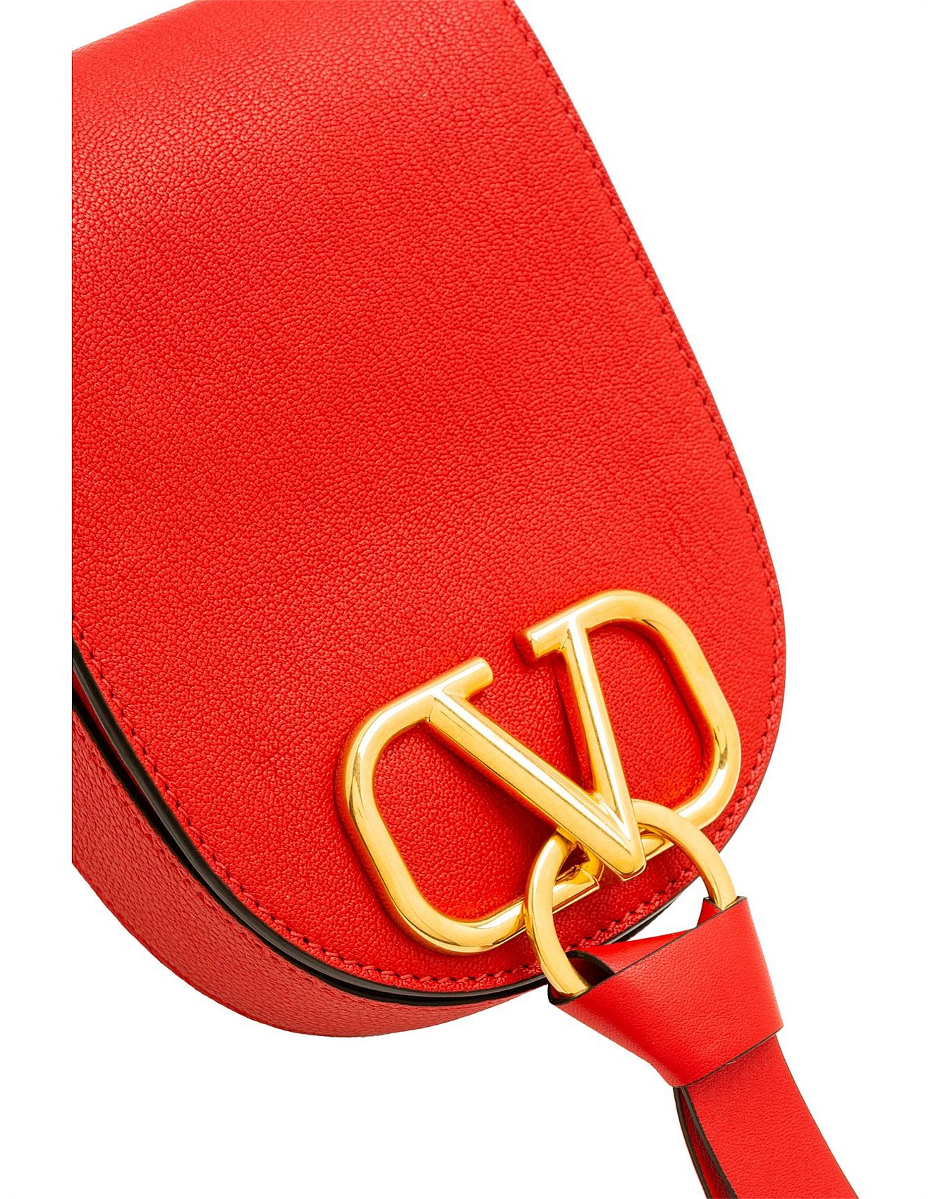 Valentino V Logo Small Saddle Bag | David Jones