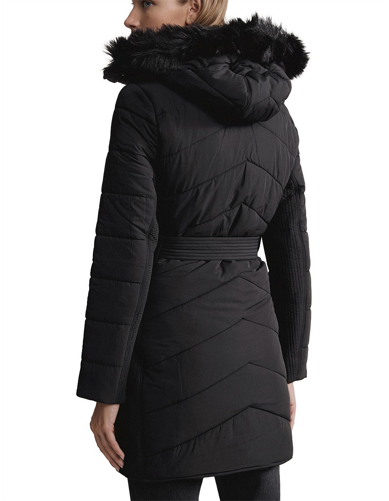 Witchery Longline Puffer Jacket | David Jones
