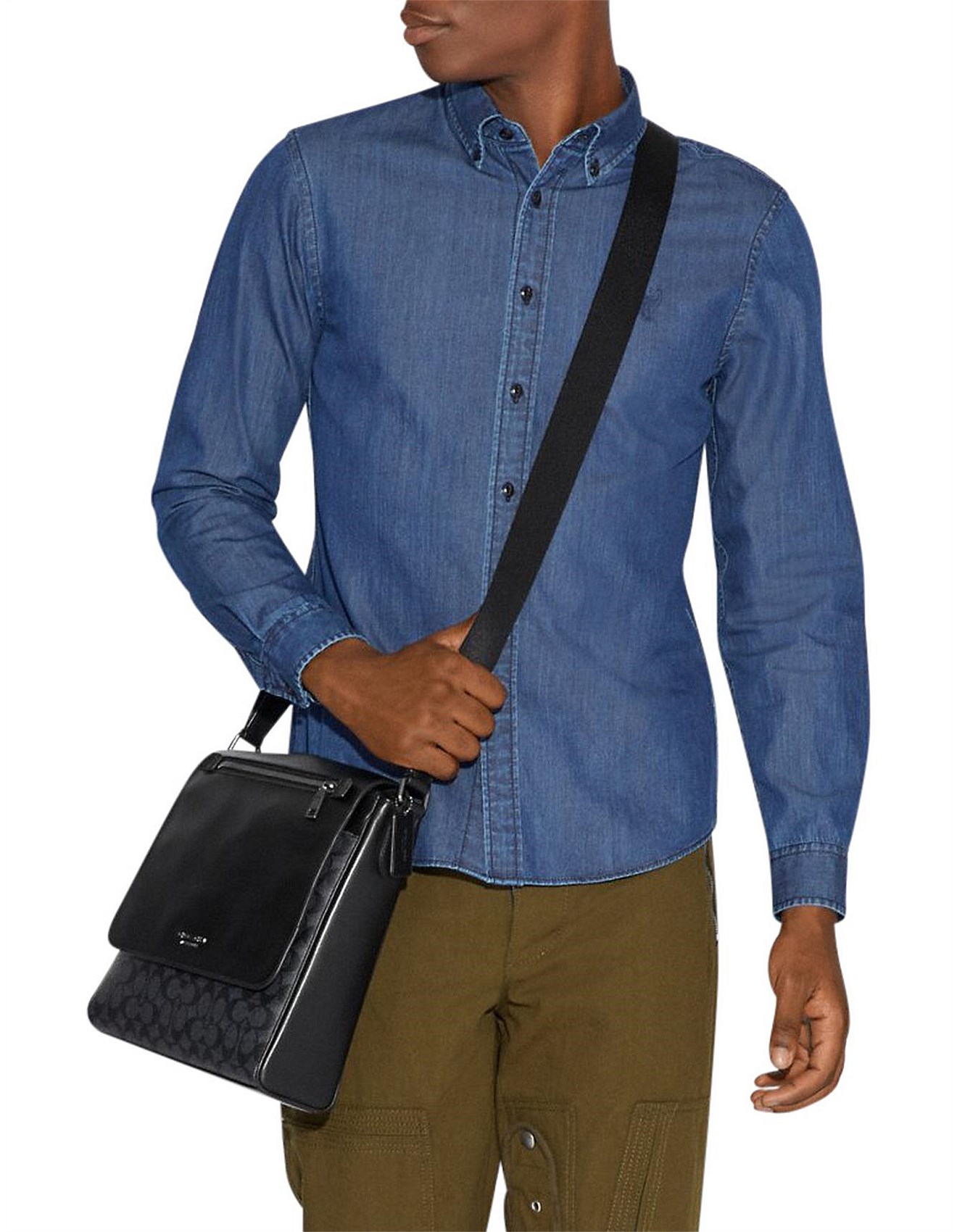 Coach Kennedy Map Bag In Signature Canvas | David Jones