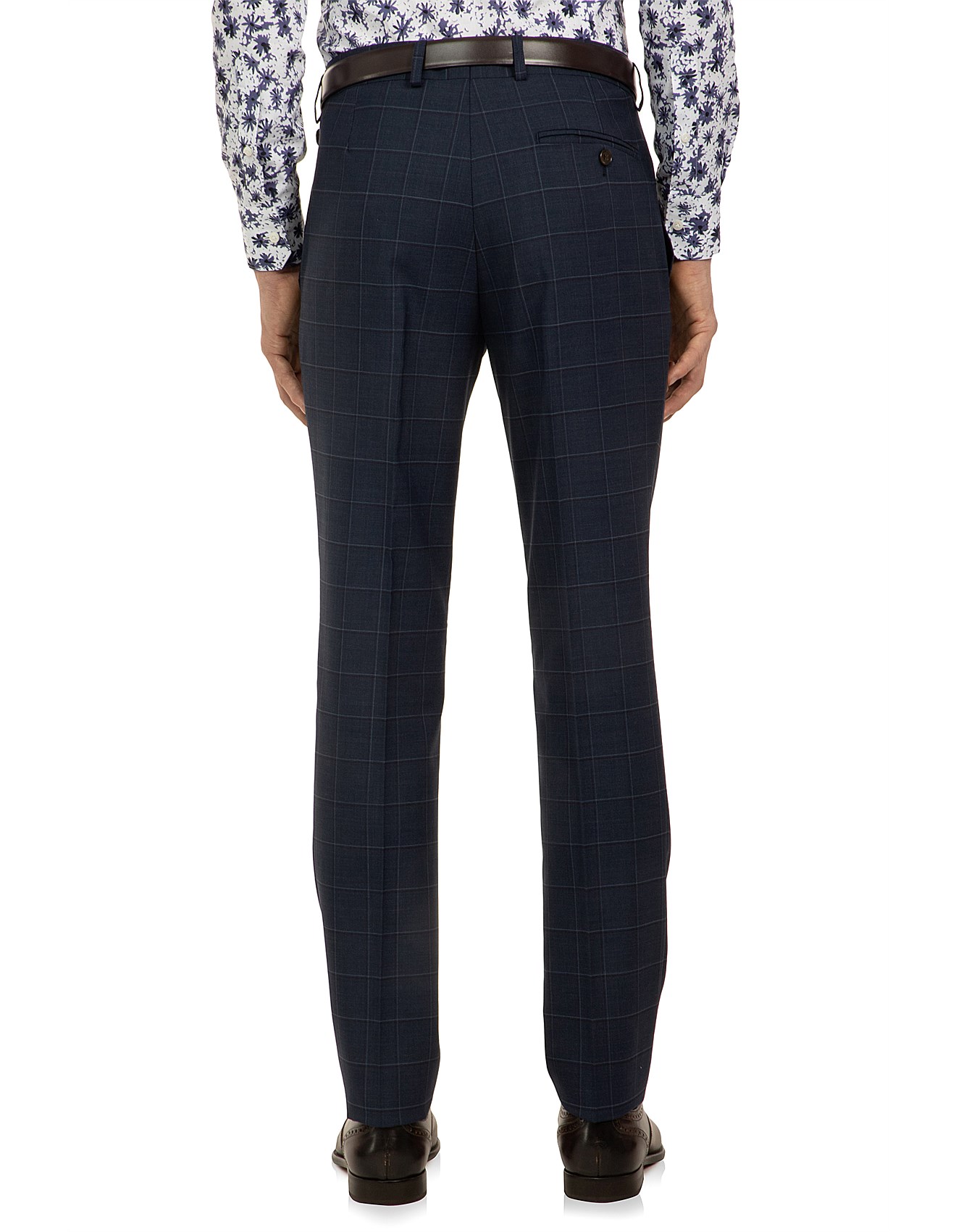 Uber Stone Windowpane Check Suit Trouser | David Jones