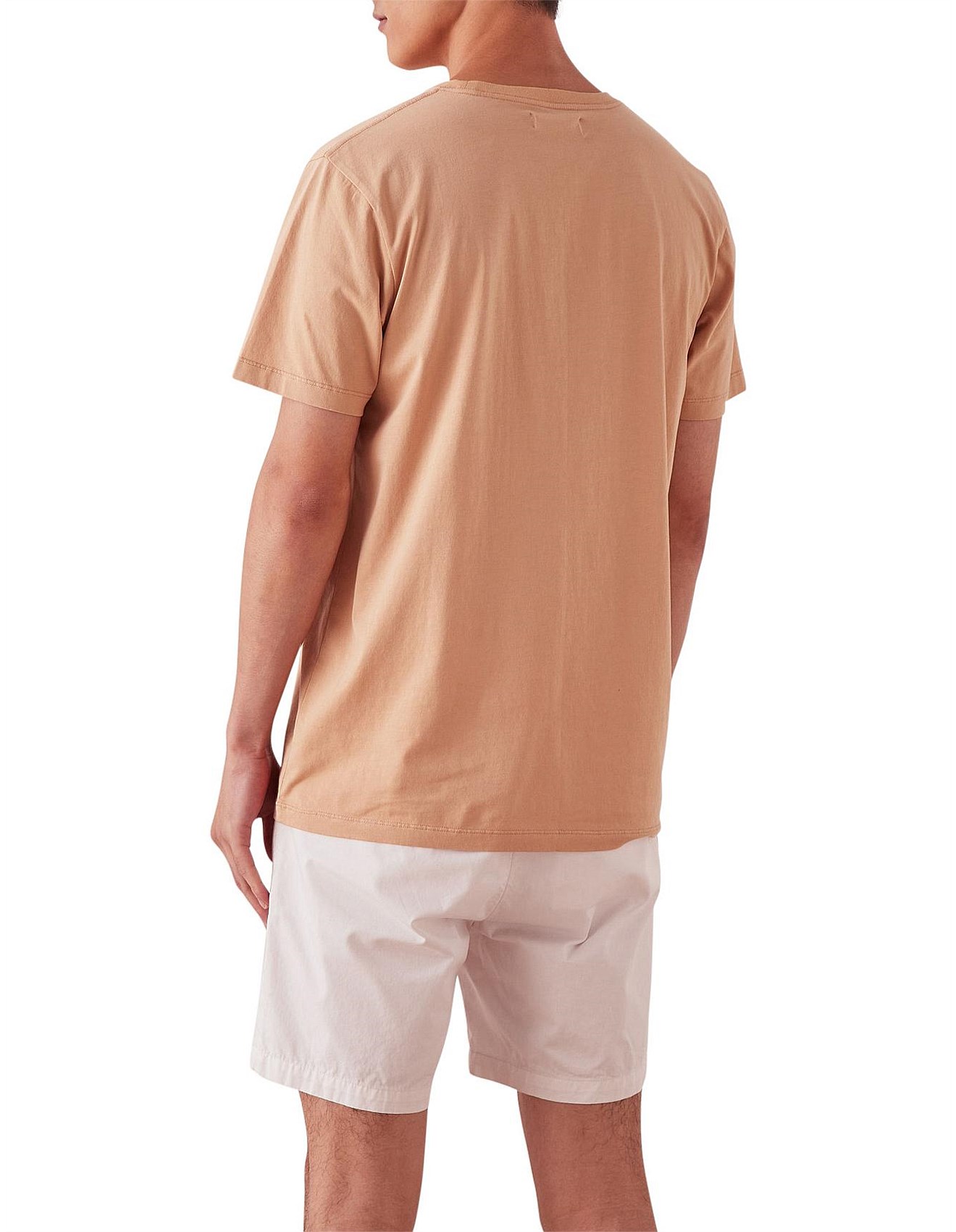 Assembly Label Logo Tee Mens Taupe/white | David Jones