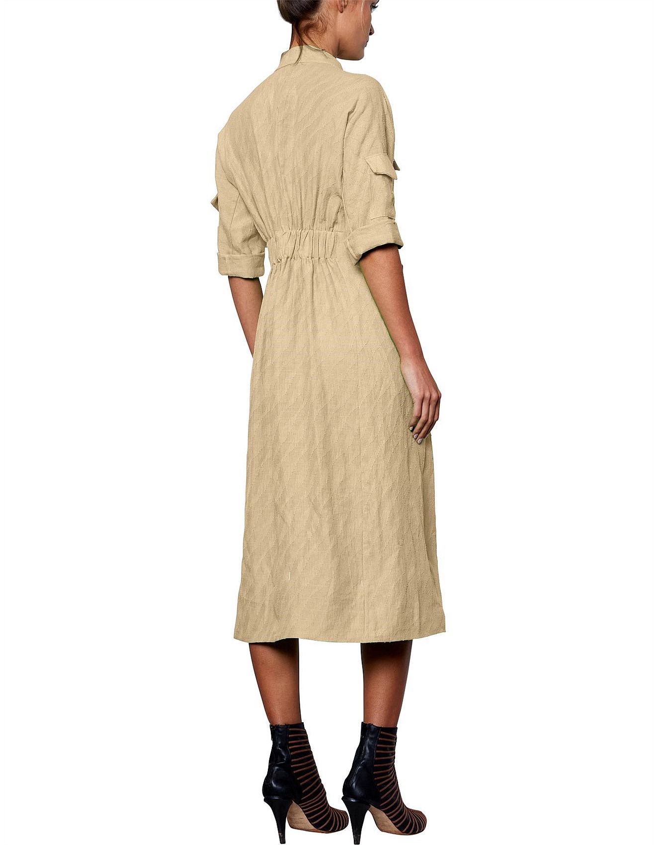 Kitx Linen Natural Safari Dress | David Jones