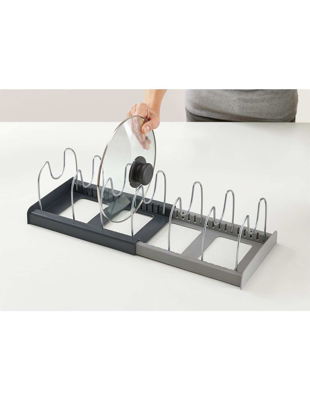 Joseph Joseph Drawerstore Expanding Cookware Organiser -Grey | David Jones