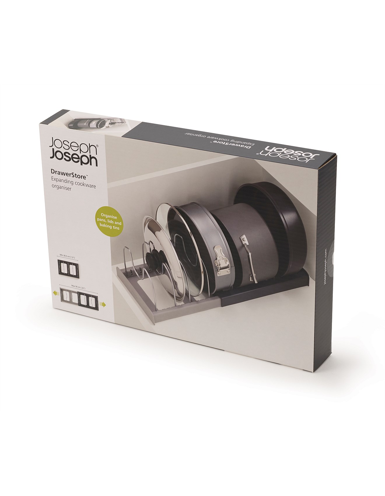 Joseph Joseph Drawerstore Expanding Cookware Organiser -Grey | David Jones