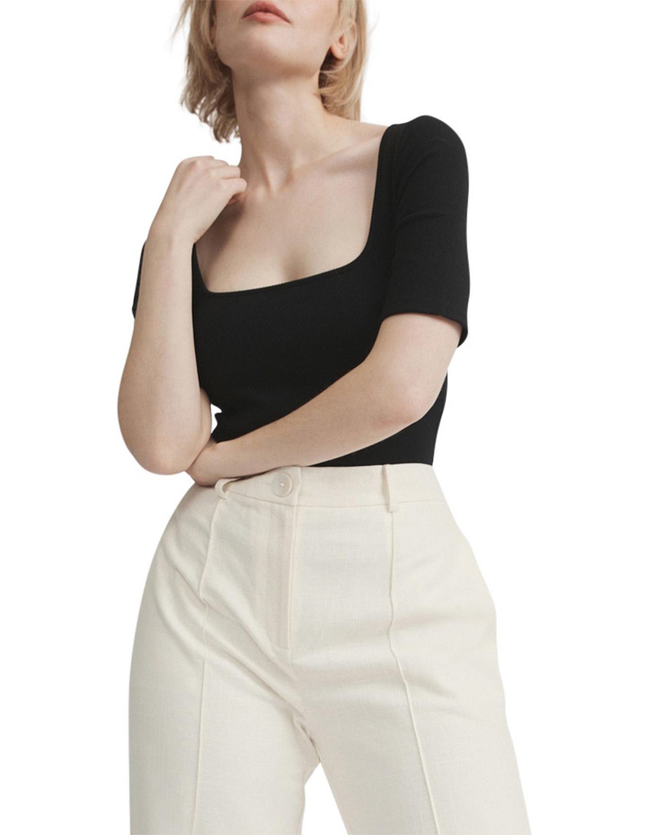 Witchery Wide Open Neck Top | David Jones