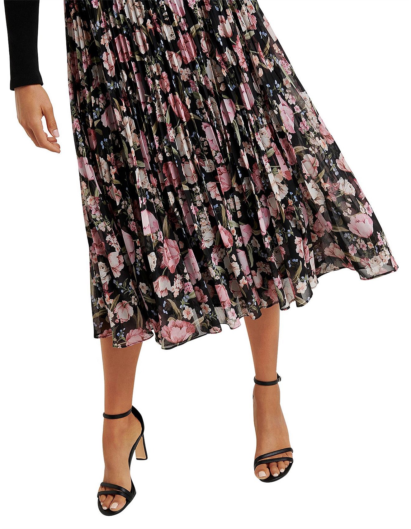 Forever New Harper Pleated Midi Skirt | David Jones