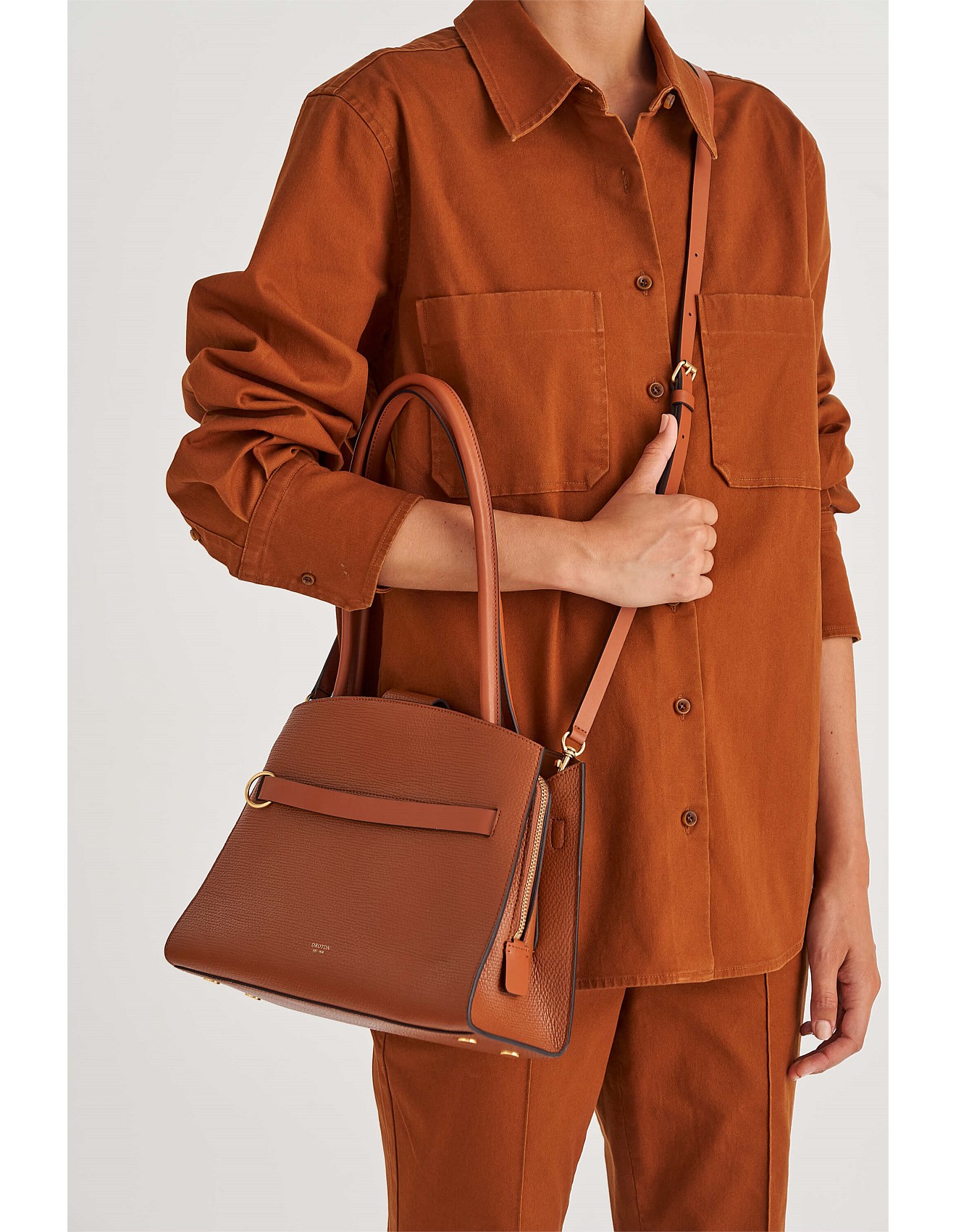 Oroton Audrey Small Three Pocket Day Bag | David Jones