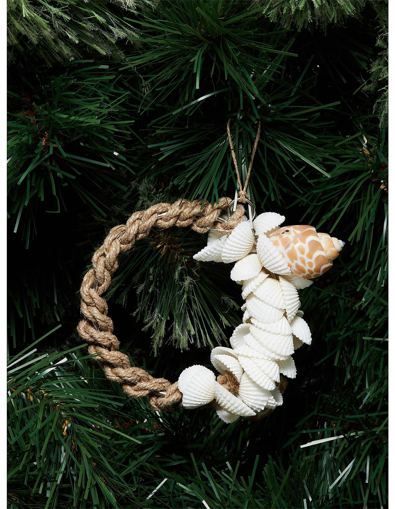 David Jones 10cm Shell Wreath Ornament | David Jones