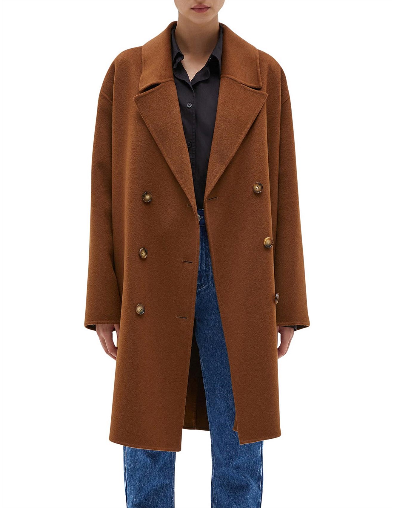 Assembly Label Double Breasted Wool Coat | David Jones