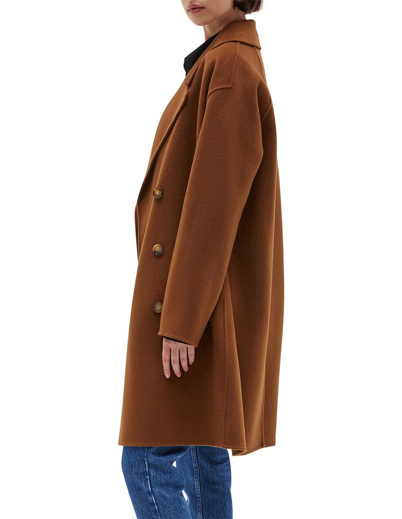 Assembly Label Double Breasted Wool Coat | David Jones